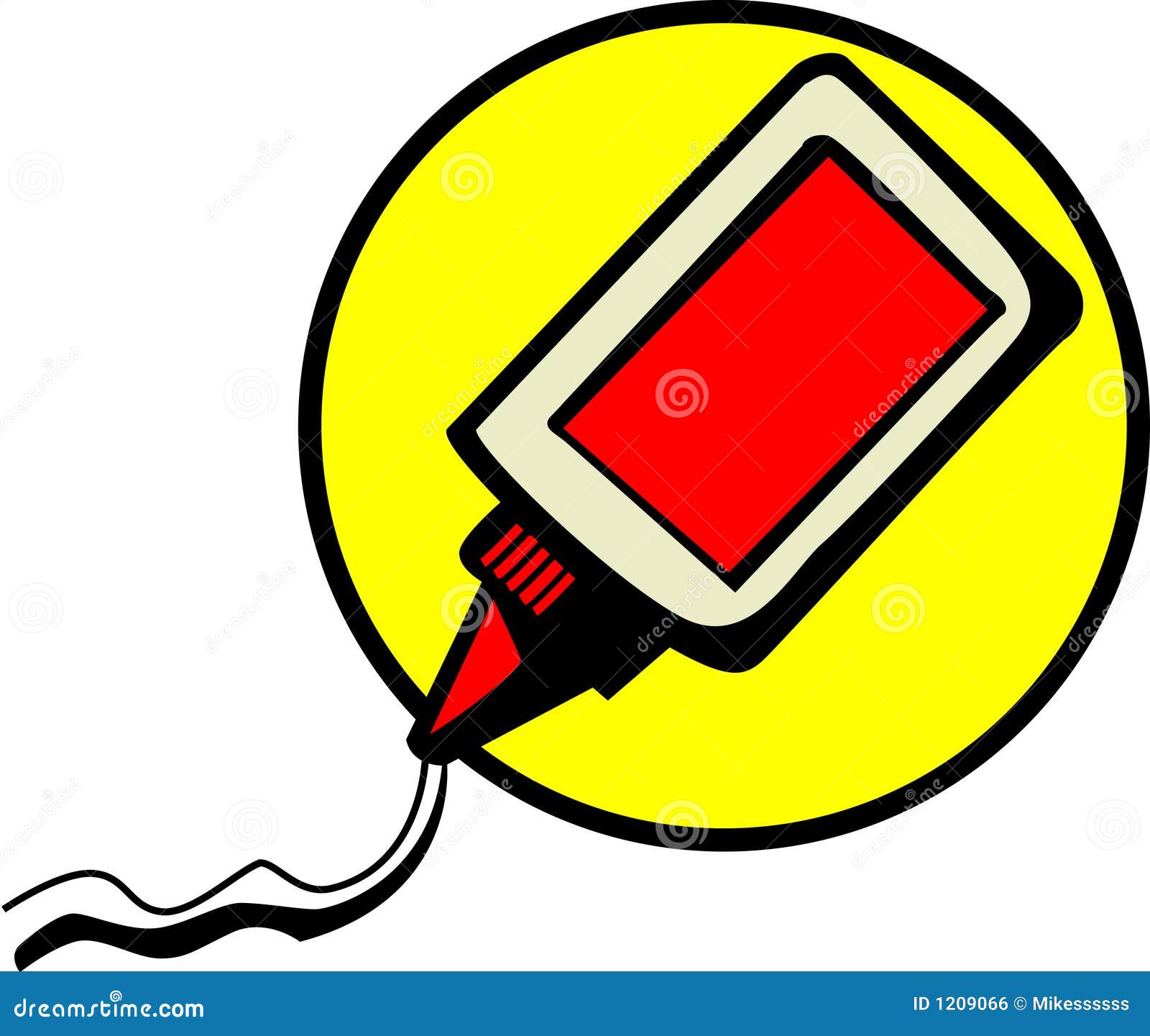 Weißer Kleber vektor abbildung. Illustration von kleben - 1209066