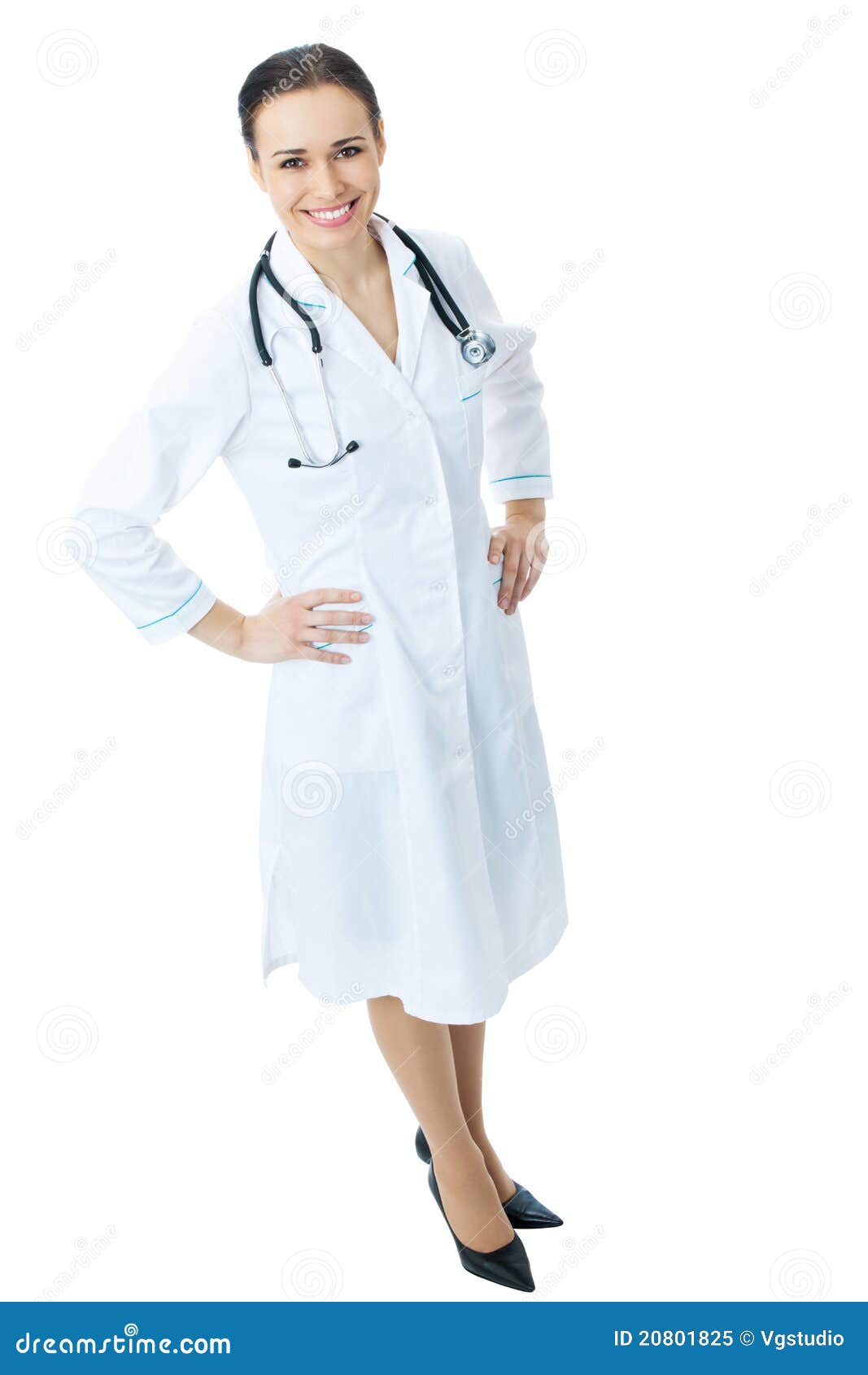 Weiblicher Doktor stockbild. Bild von prüfung, erfolgreich - 20801825