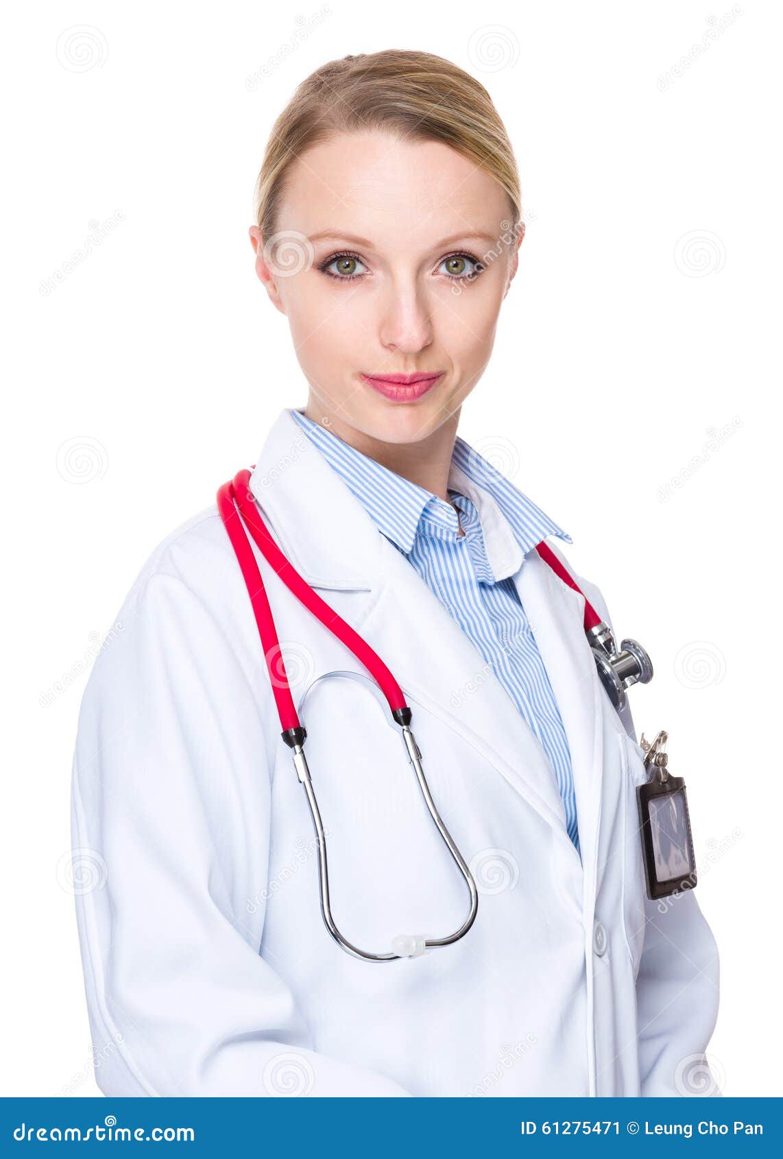 Weiblicher Doktor stockbild. Bild von freundlich, porträt - 61275471