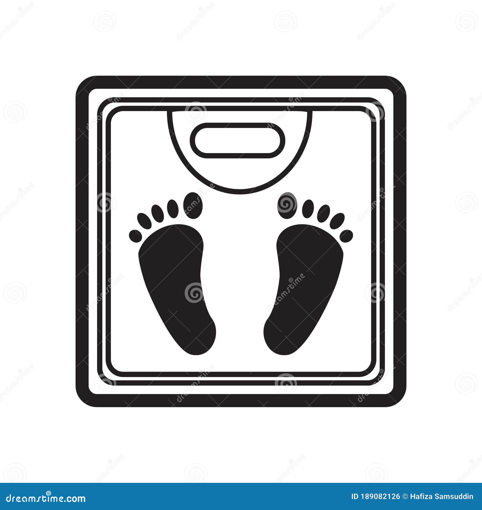 Weigh Machine. Vector Illustration Decorative Design Stock Vector ...