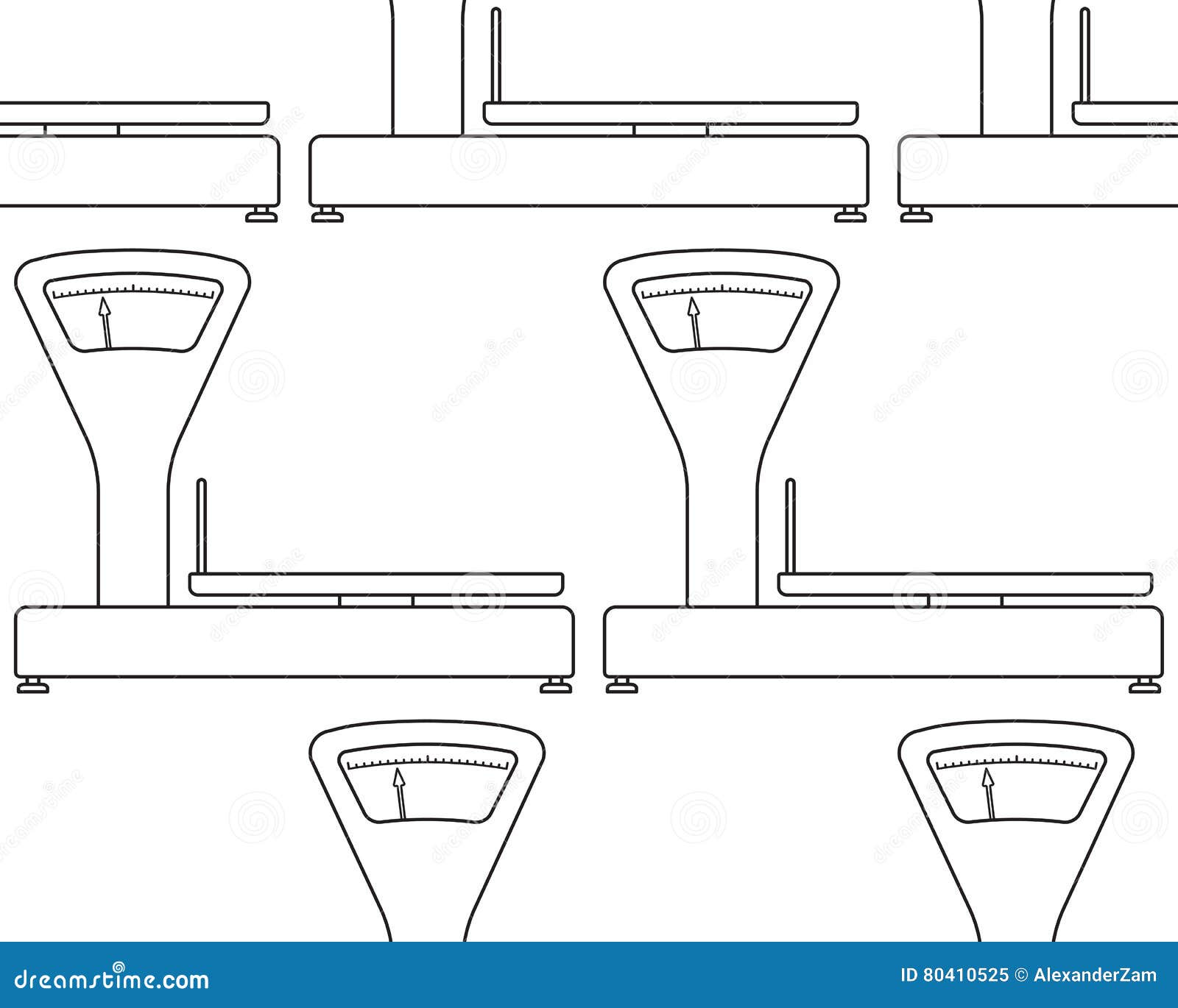Weigh scales pattern stock vector. Illustration of dial - 80410525
