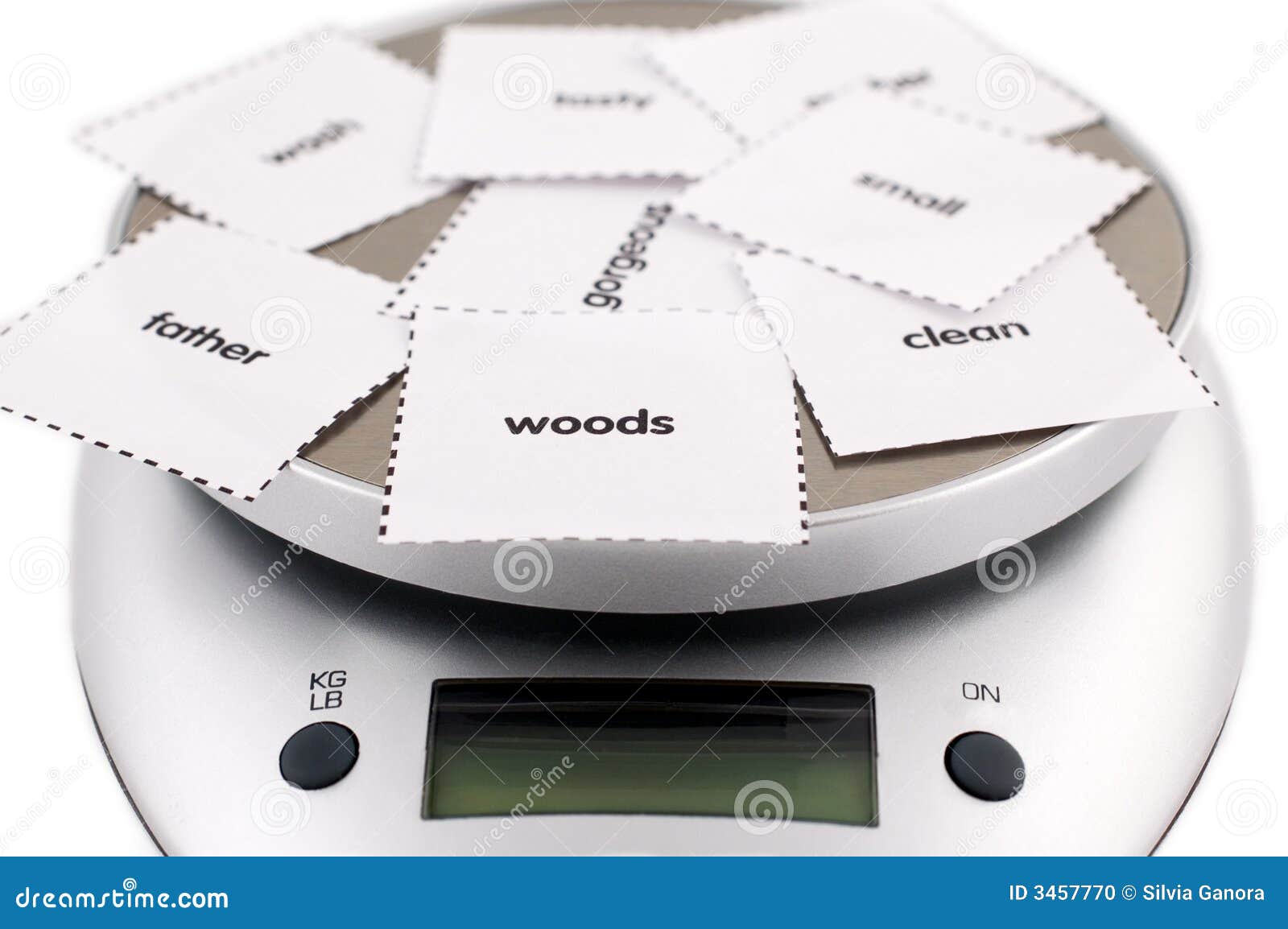 Weigh your words stock photo. Image of display, electronic - 3457770