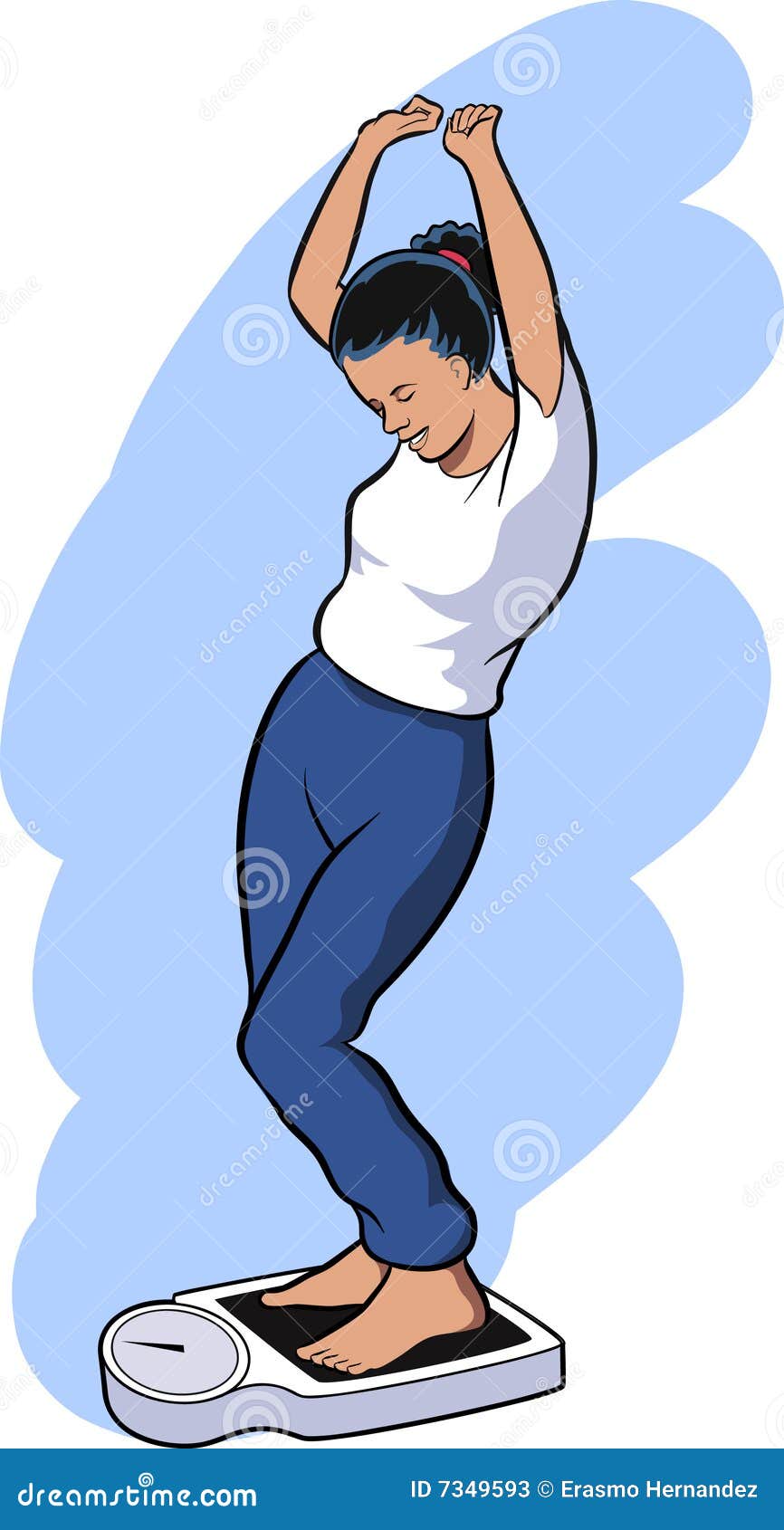 Weighing Stock Illustration | CartoonDealer.com #7349593