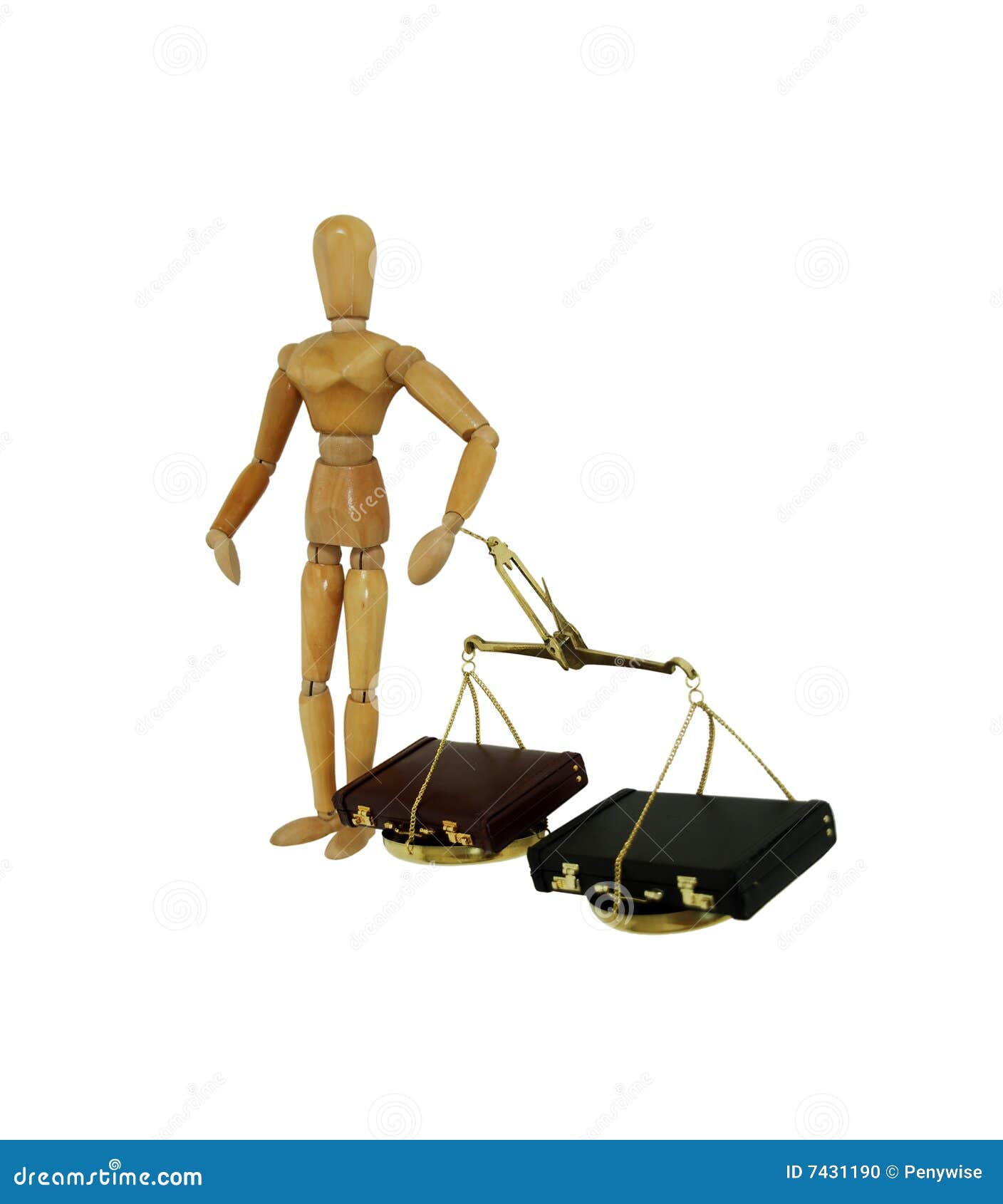 Weighing Business Decisions Stock Photo - Image of decision, wood: 7431190