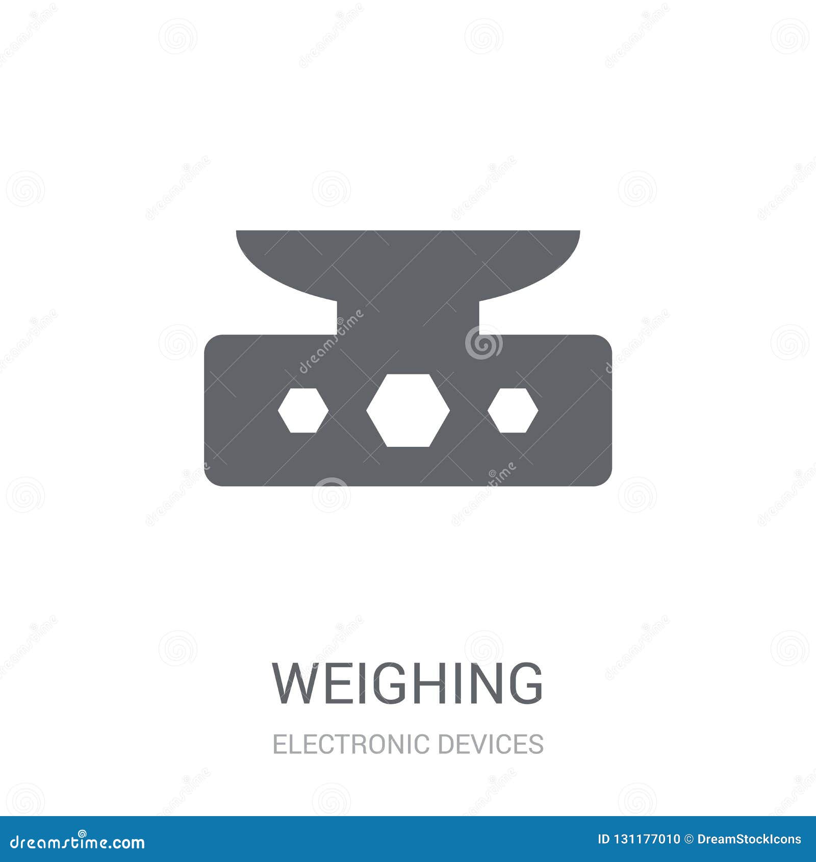 Weighing Icon. Trendy Weighing Logo Concept on White Background Stock ...