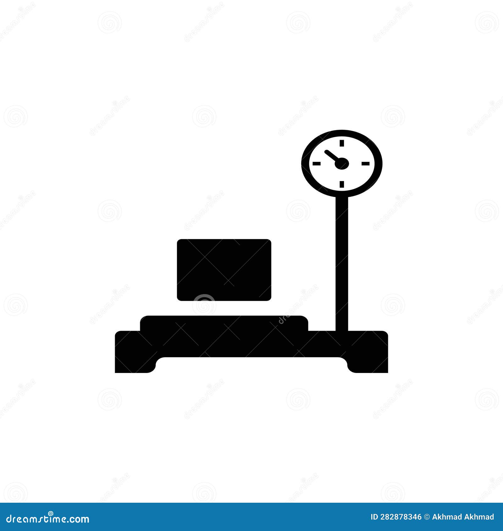 Weighing icon stock vector. Illustration of precision - 282878346