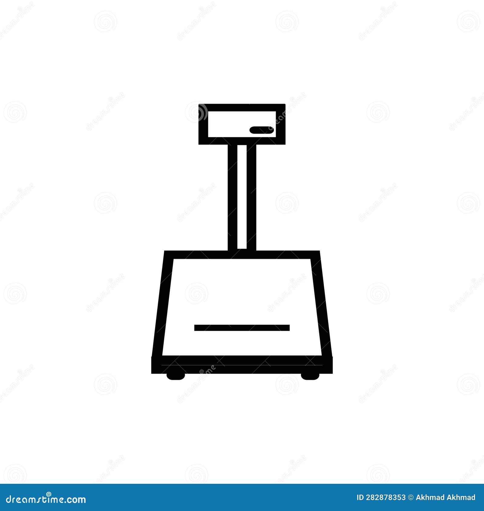 Weighing icon stock vector. Illustration of luggage - 282878353