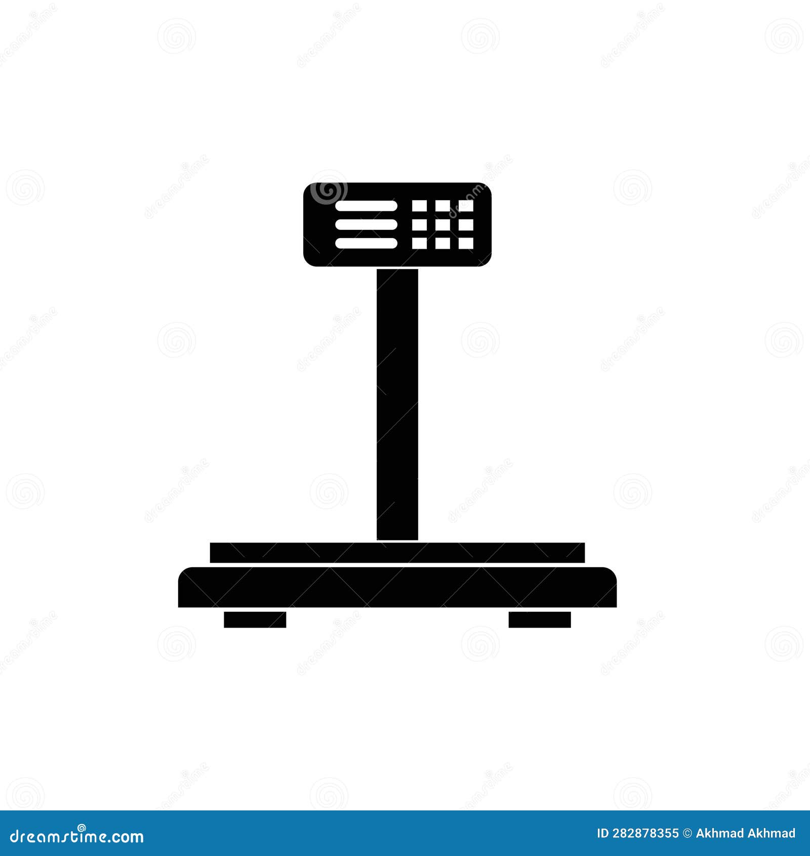 Weighing icon stock vector. Illustration of heavy, luggage - 282878355