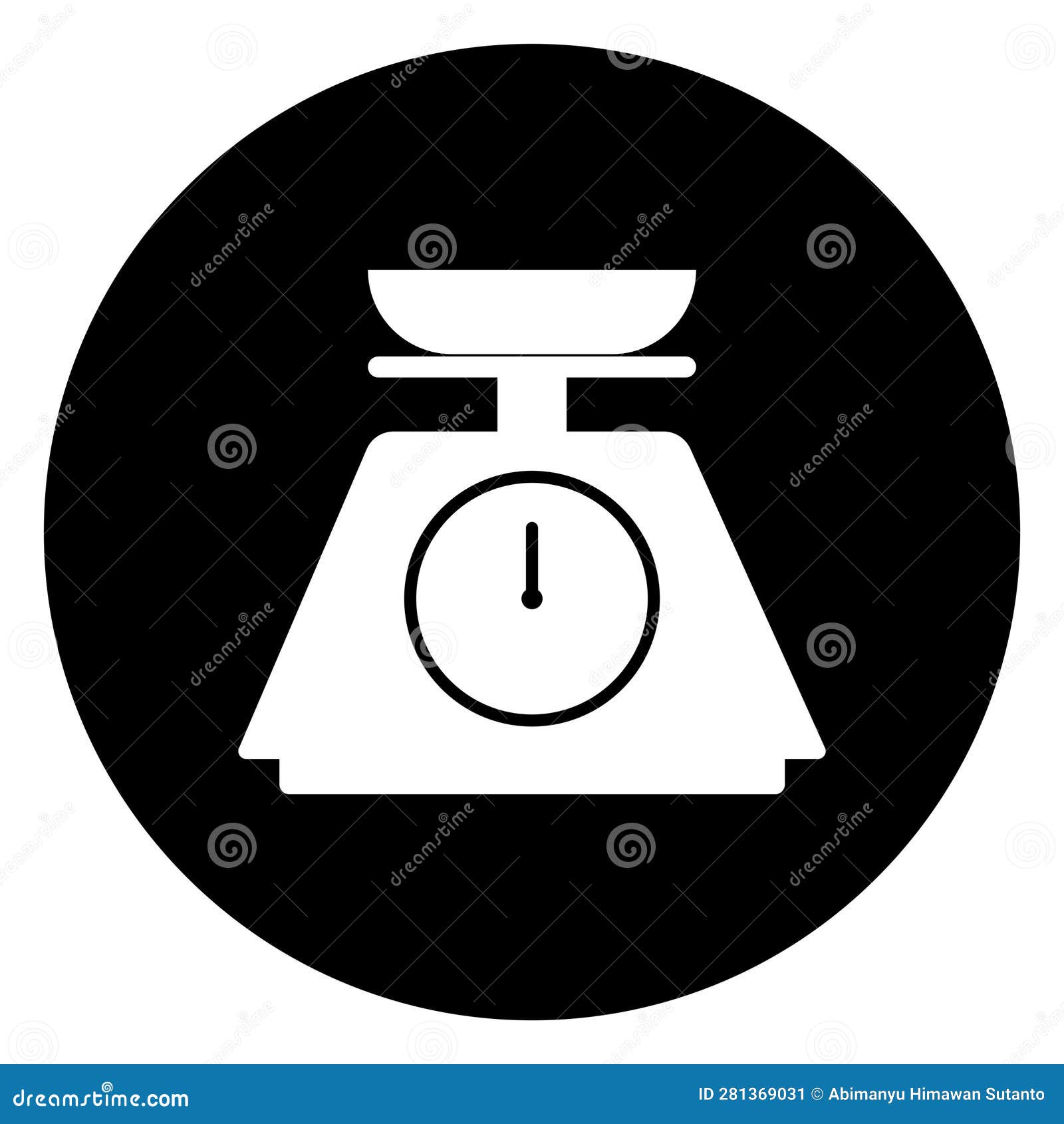 Weighing icon vector stock vector. Illustration of weigh - 281369031