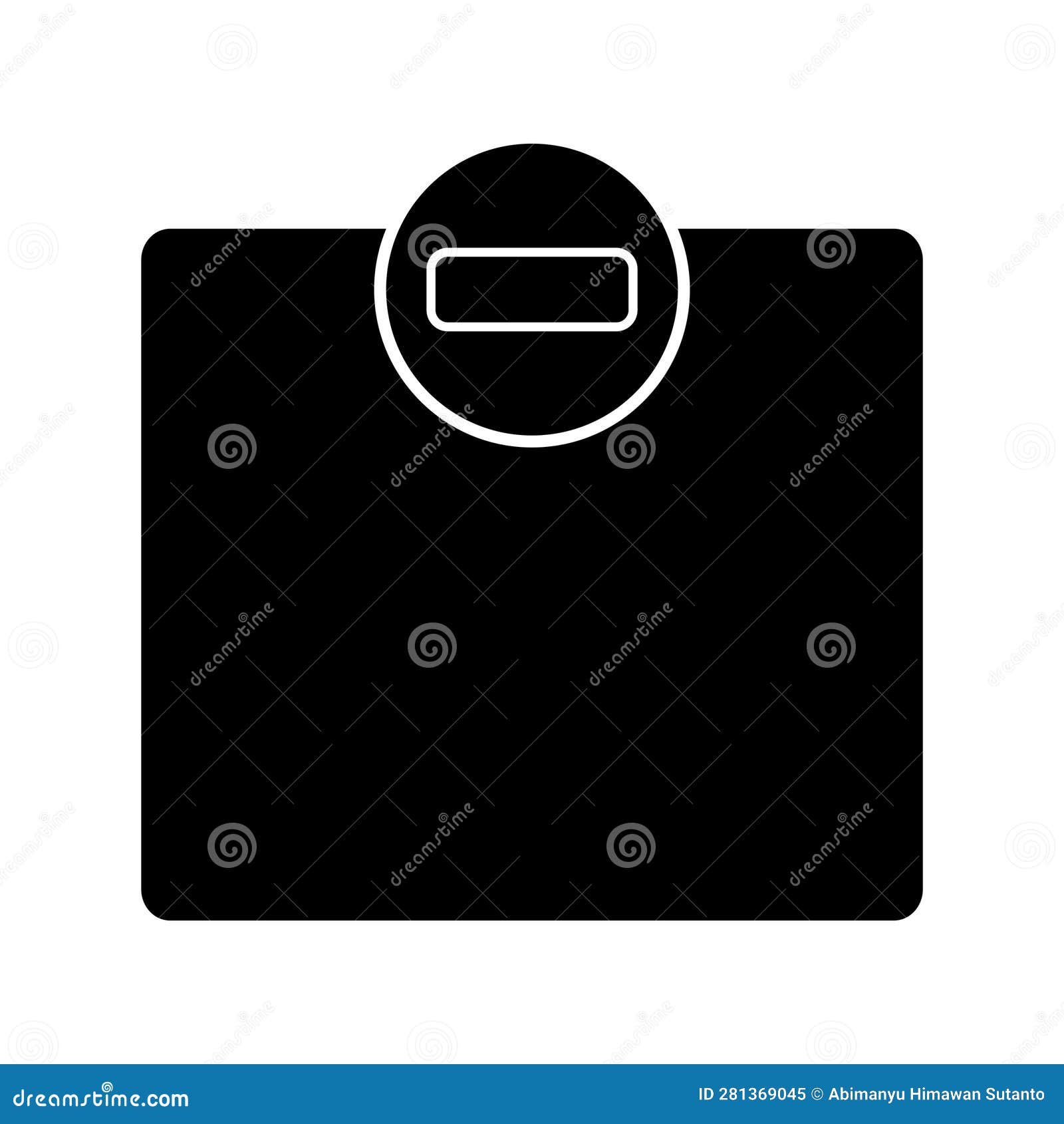 Weighing icon vector stock vector. Illustration of business - 281369045
