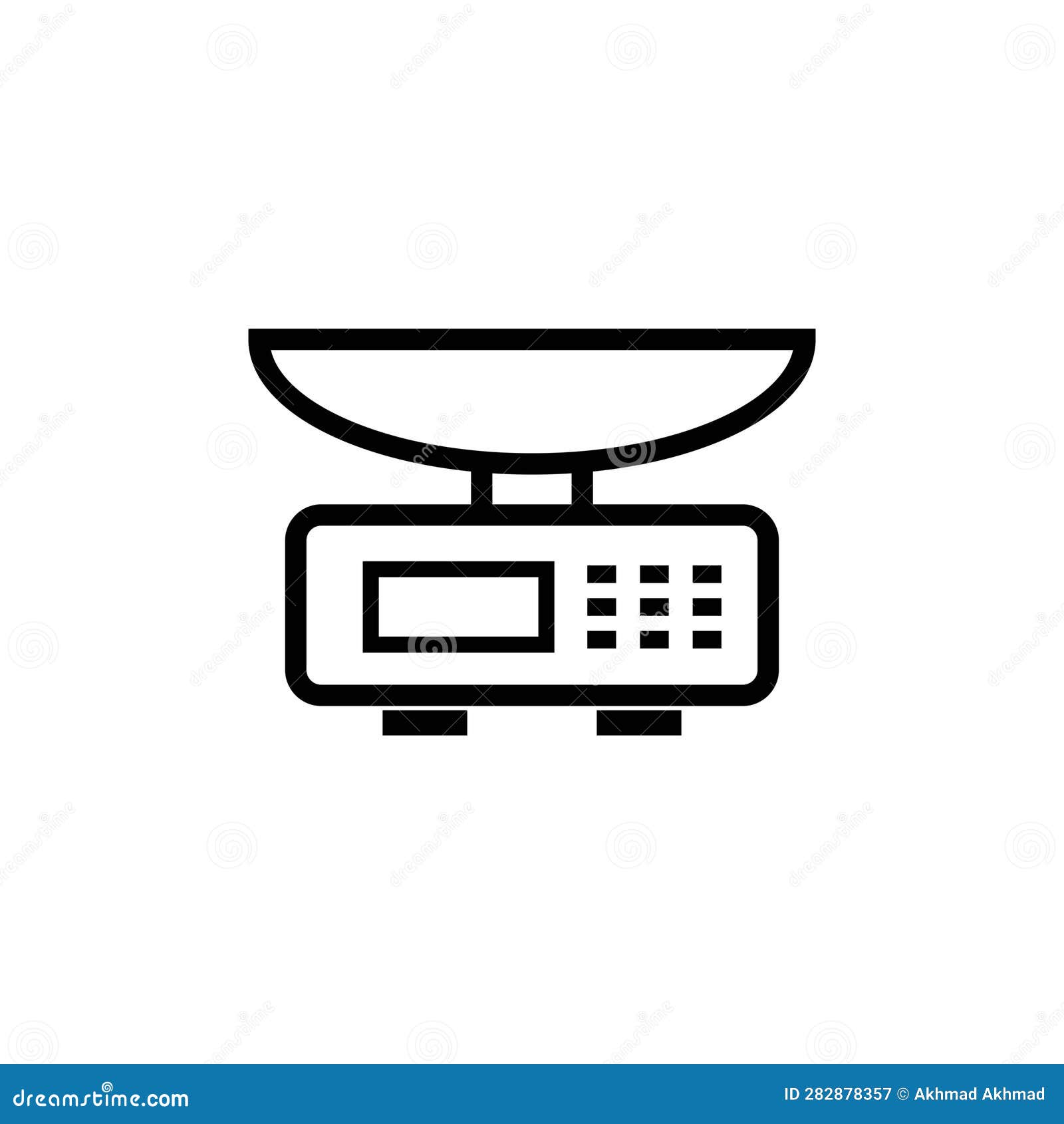 Weighing icon stock vector. Illustration of balance - 282878357