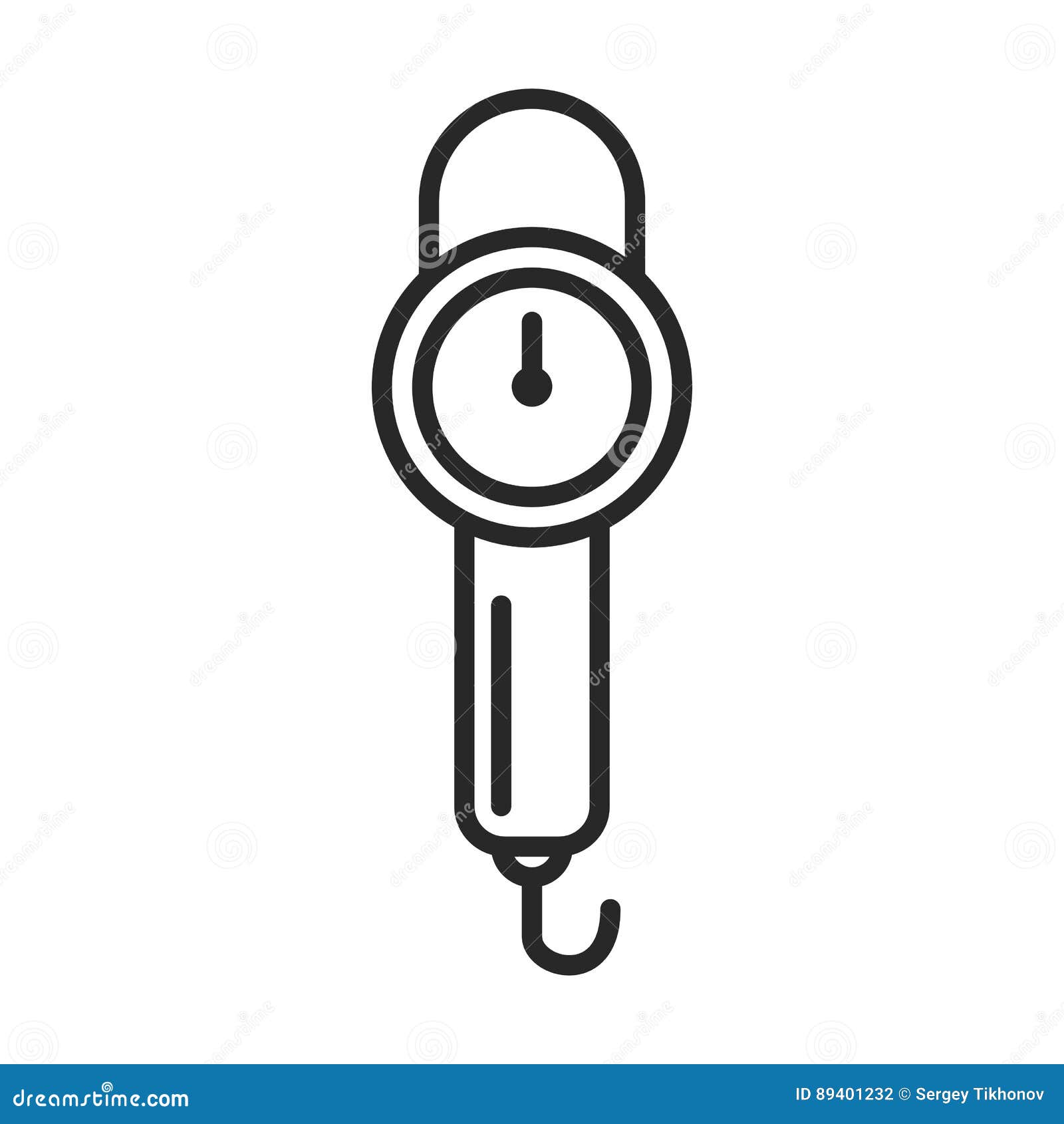 Weighing-machine icon stock illustration. Illustration of machine ...