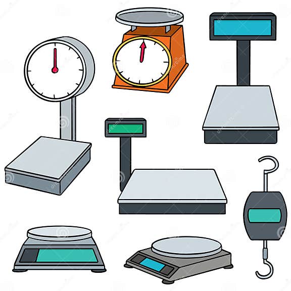 Weighing machine stock vector. Illustration of market - 75336272