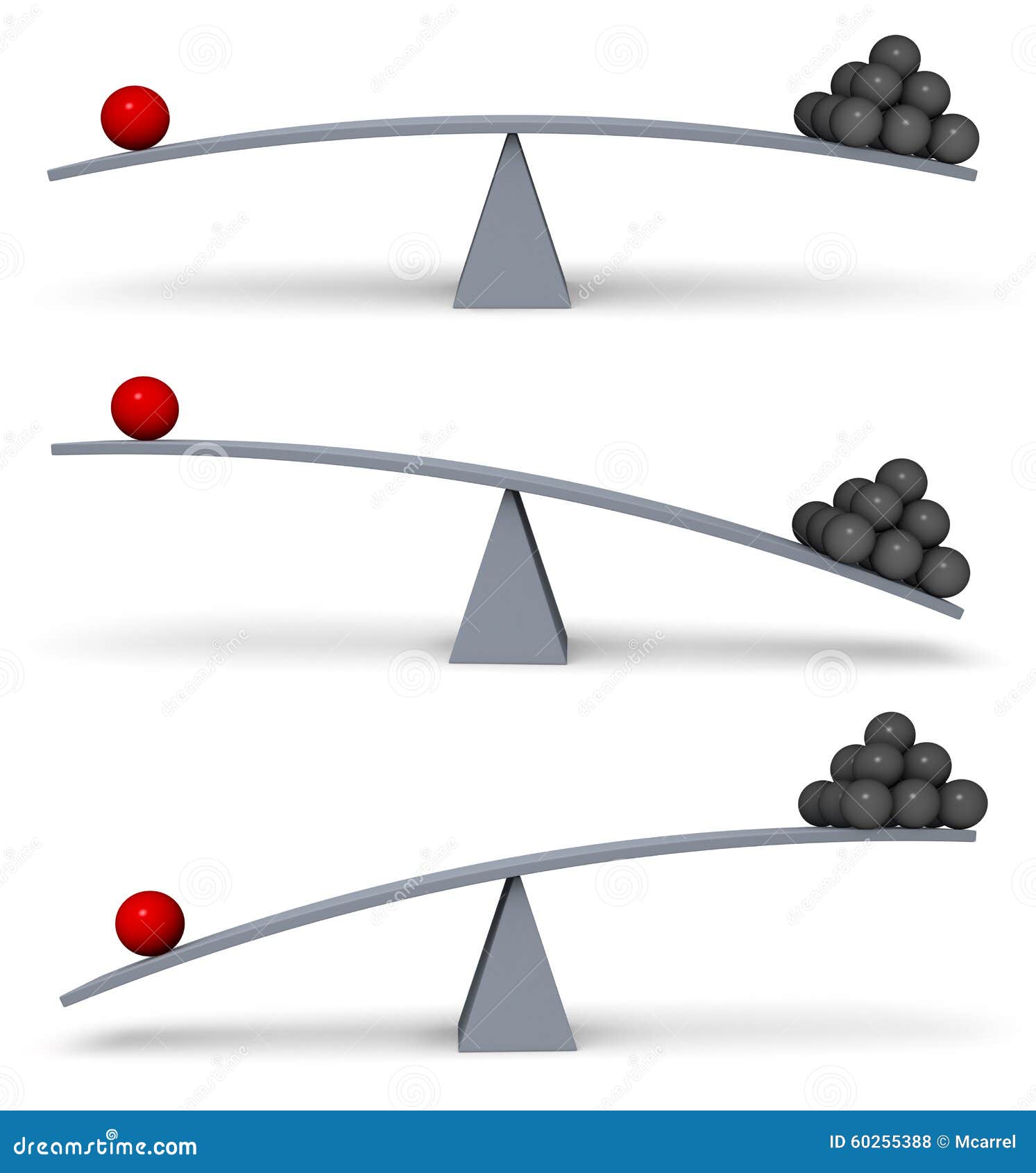 Weighing One Against Many Set Stock Illustration - Illustration of ...