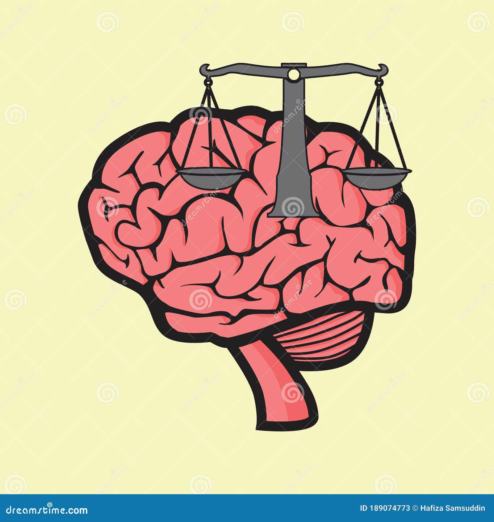 Weighing Options Concept. Vector Illustration Decorative Design Stock ...
