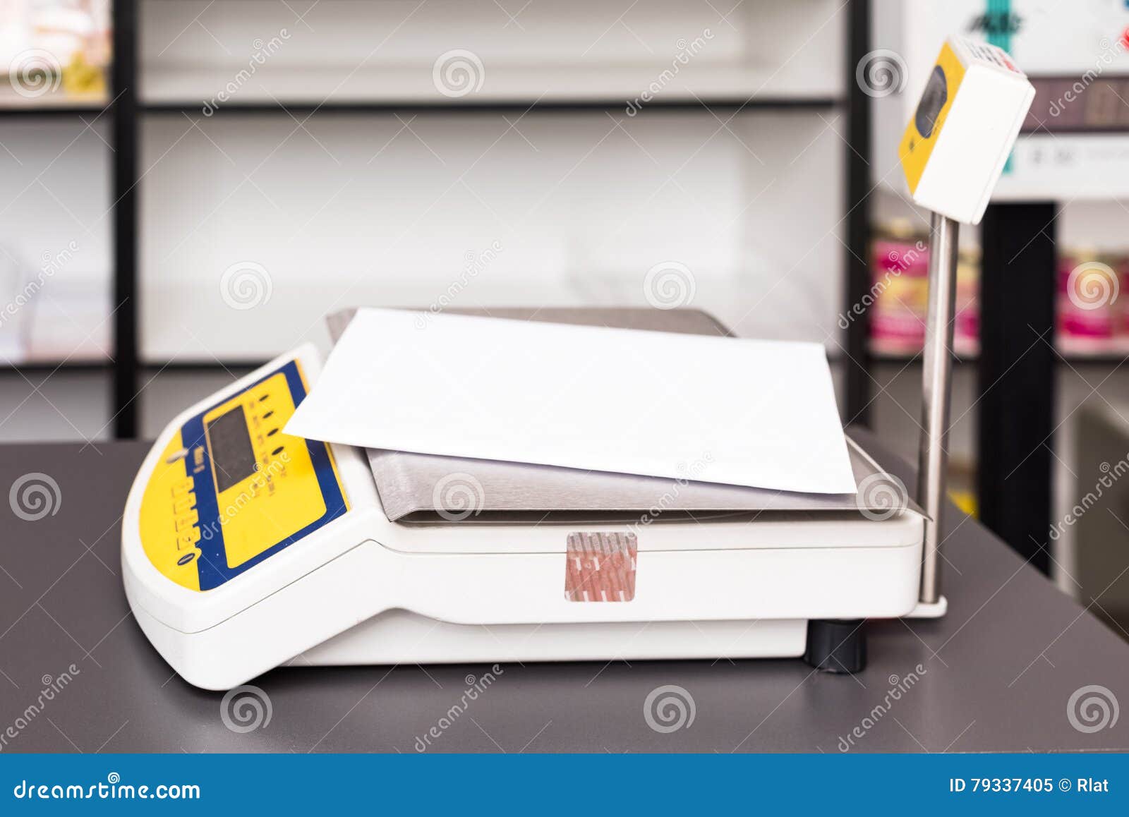 Weighing Package at the Post Stock Image - Image of package, delivery ...