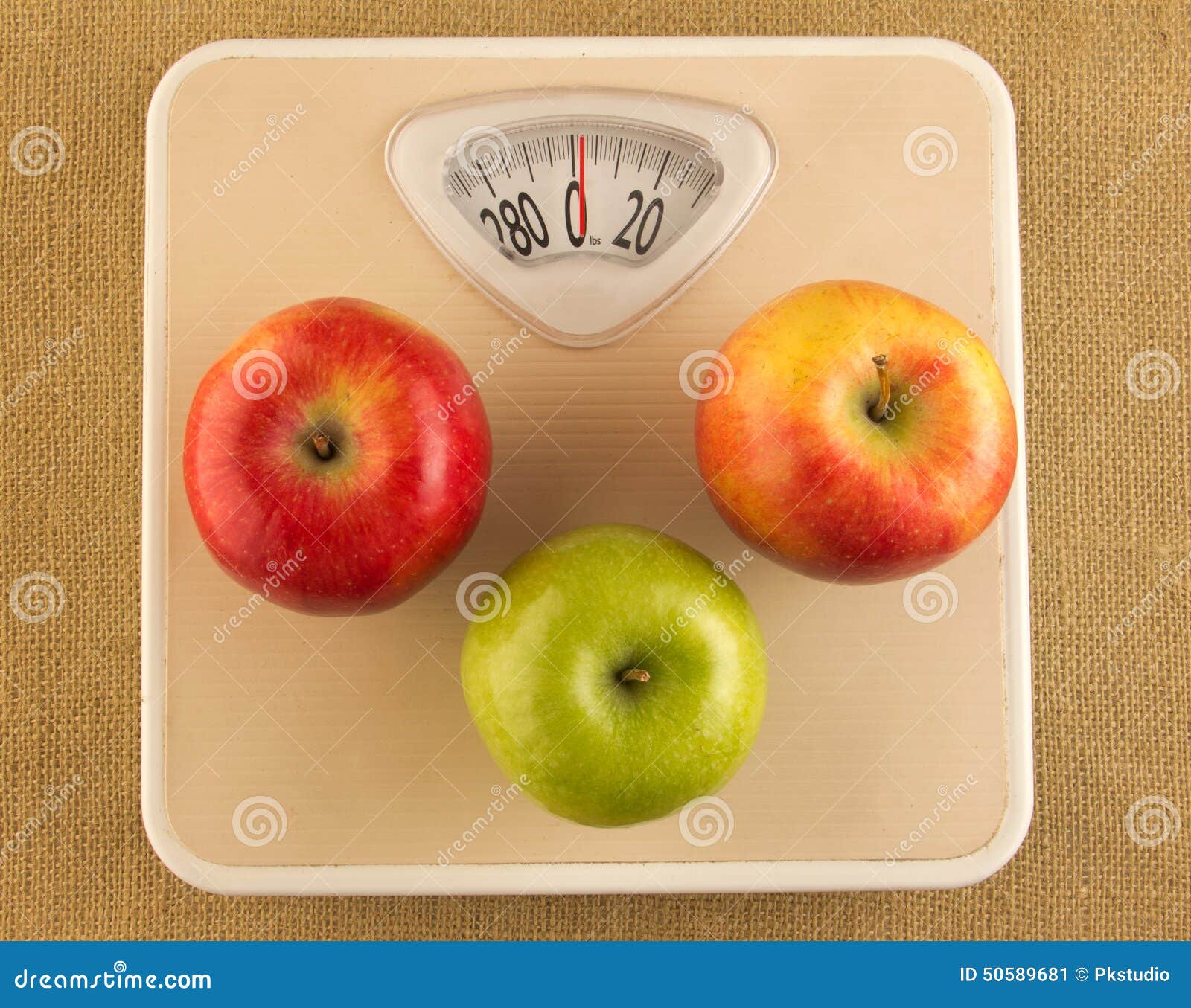 Weighing scale with apples stock image. Image of sugar - 50589681