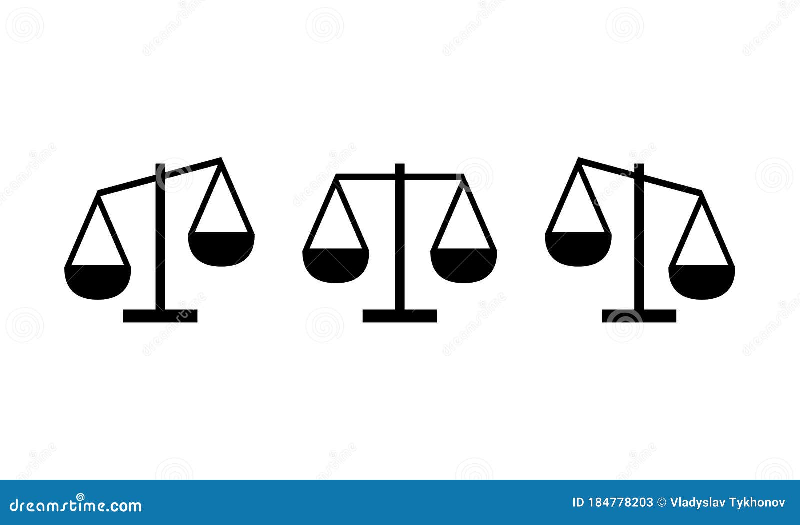 Weighing Scale Symbol Icon Set. Vector Illustration EPS 10 Stock Vector ...