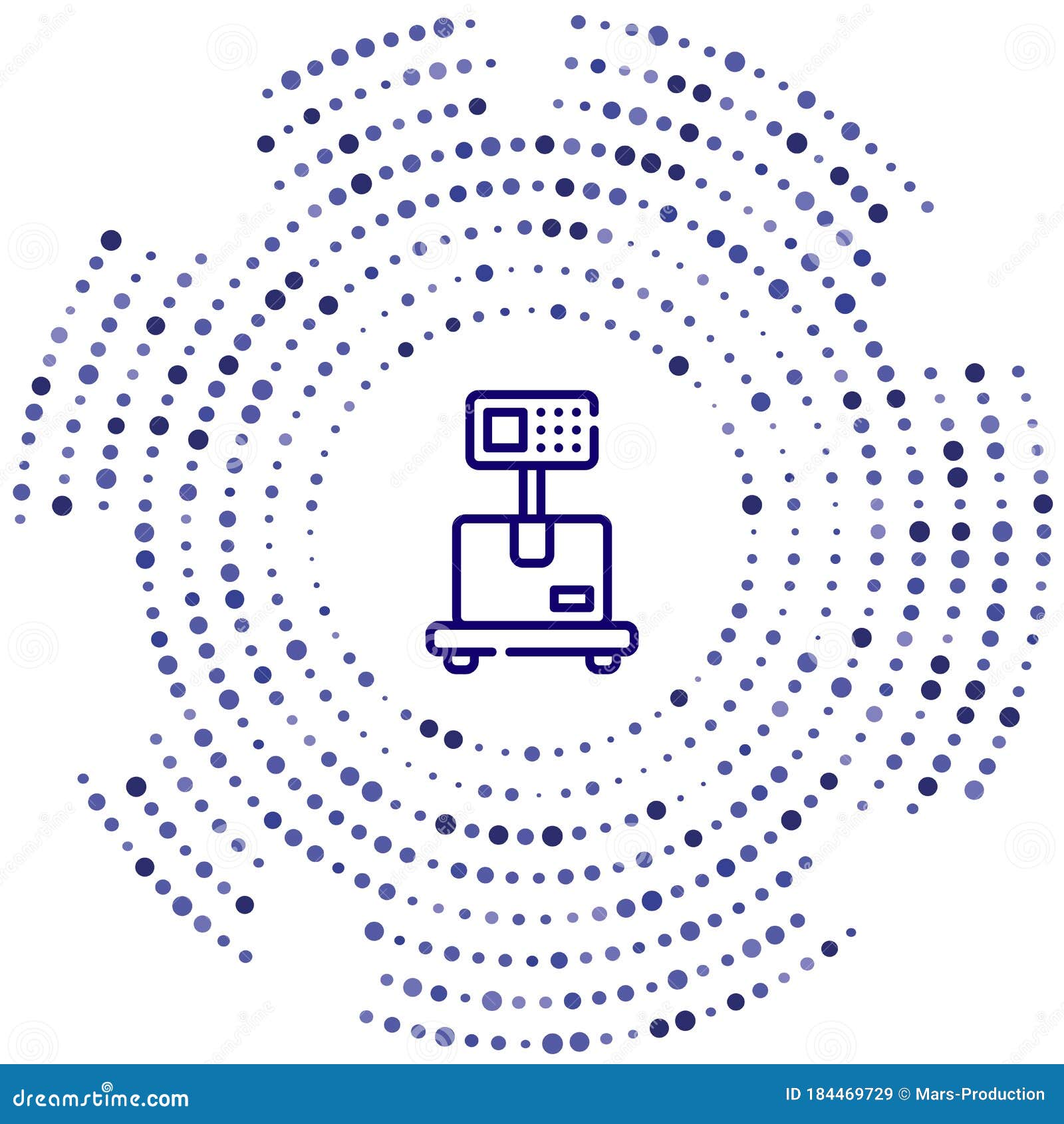 Weighing Scale Vector Icon. Weighing Scale Editable Stroke Stock Vector ...