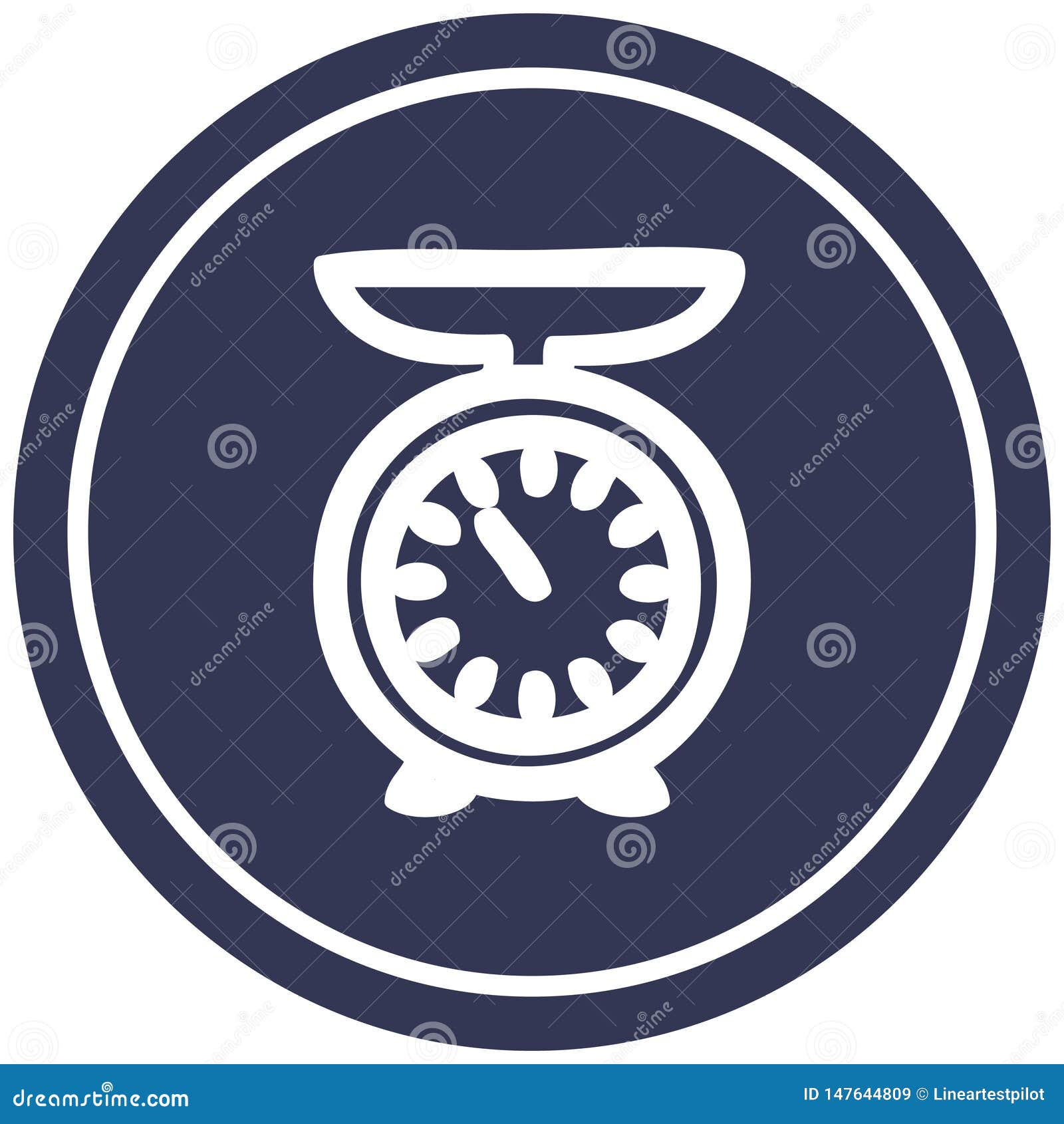 Weighing Scales Circular Icon Stock Vector - Illustration of scales ...
