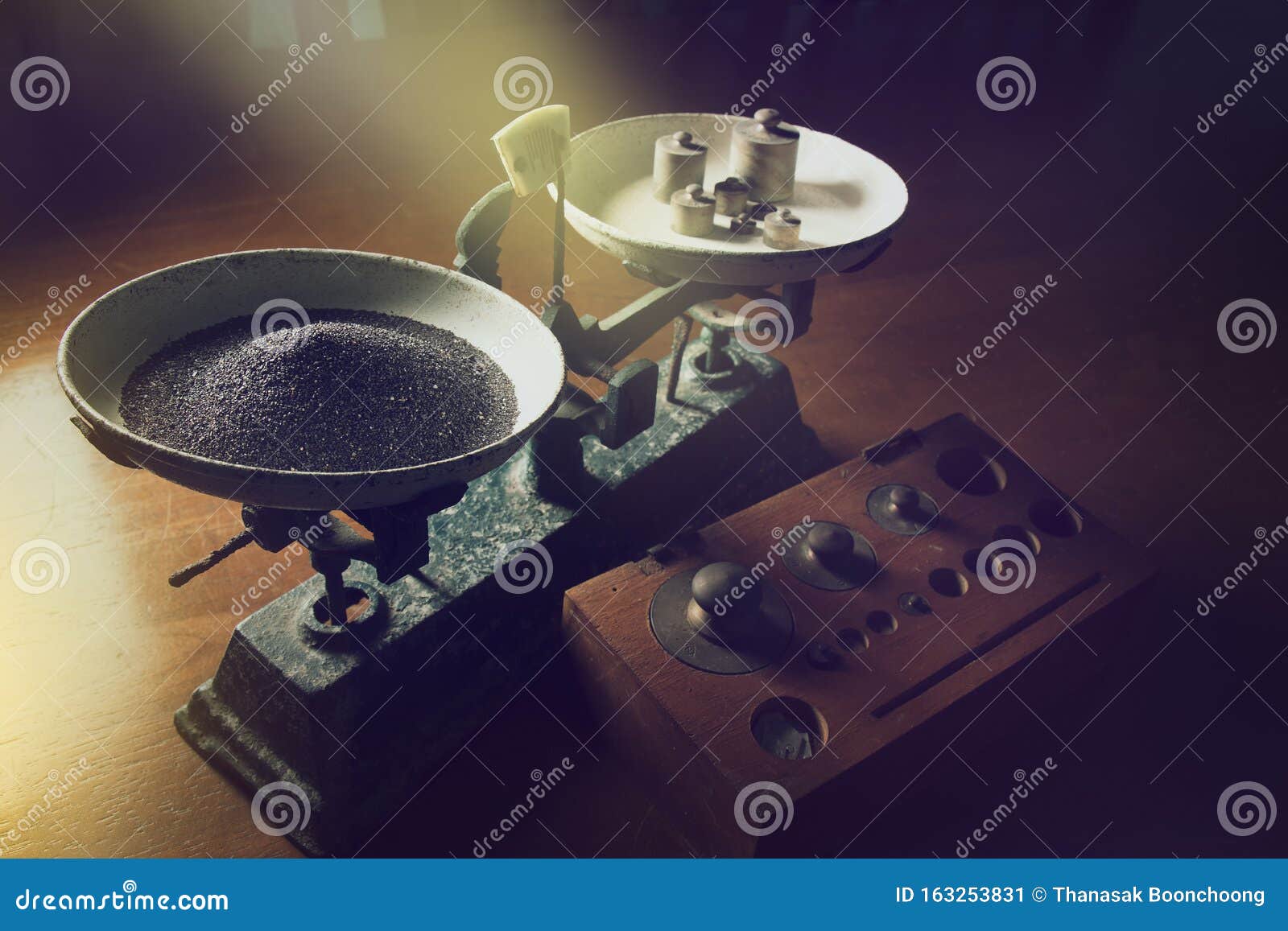 Weighing of Tin Ore by Ancient Scales Stock Image - Image of economic ...
