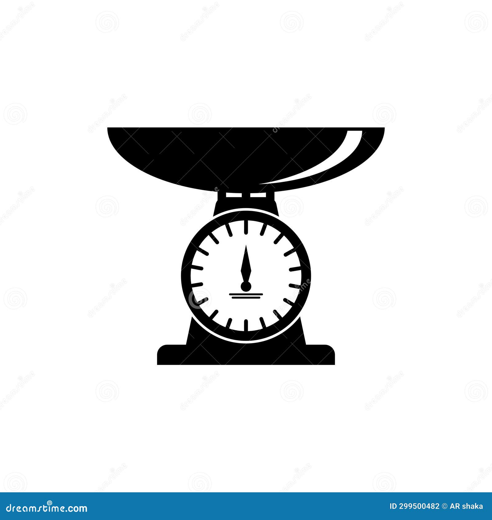 Weighing Vector Icon Illustration Template Design Stock Vector ...