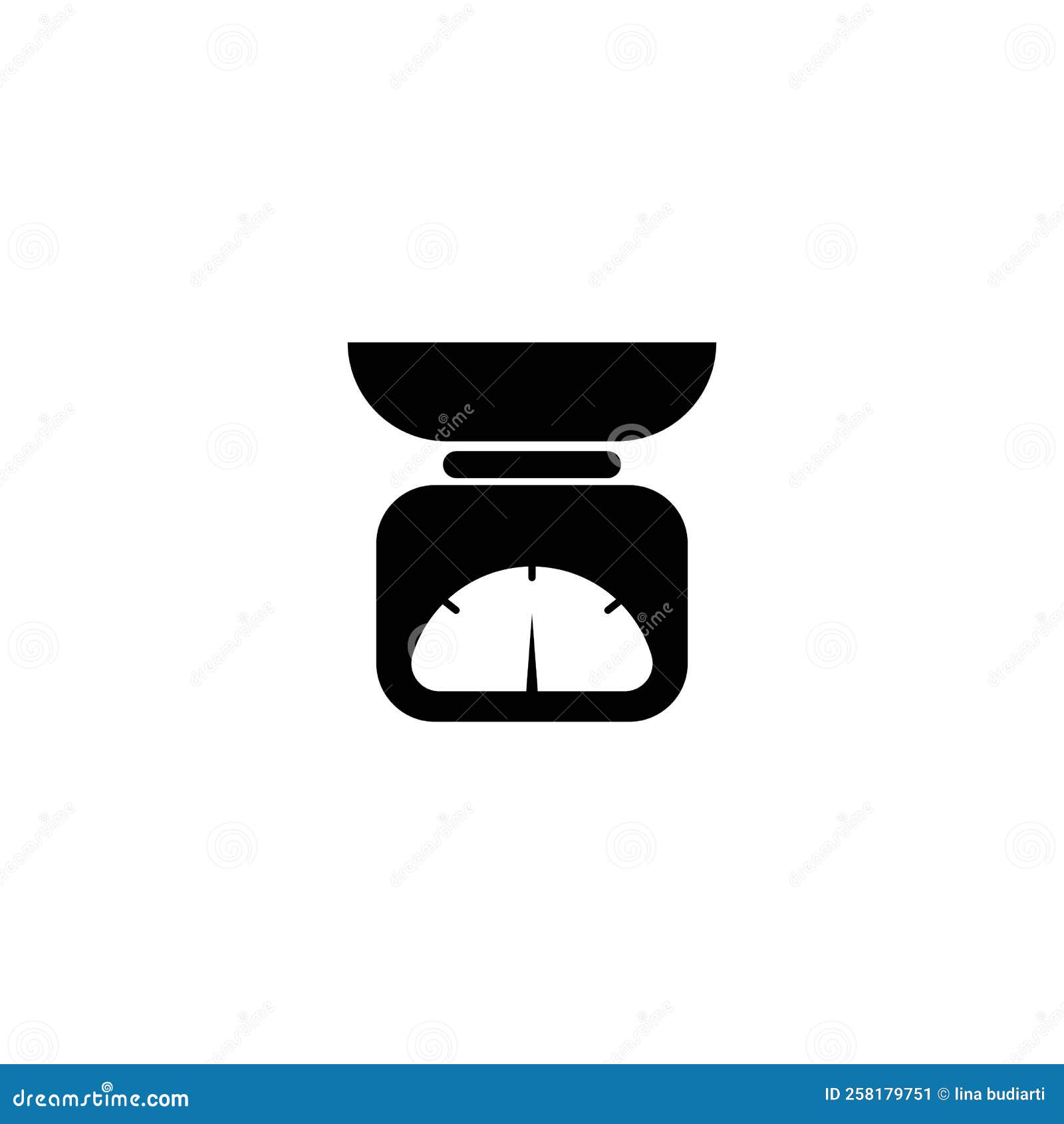Weighing vector icon stock vector. Illustration of weigh - 258179751