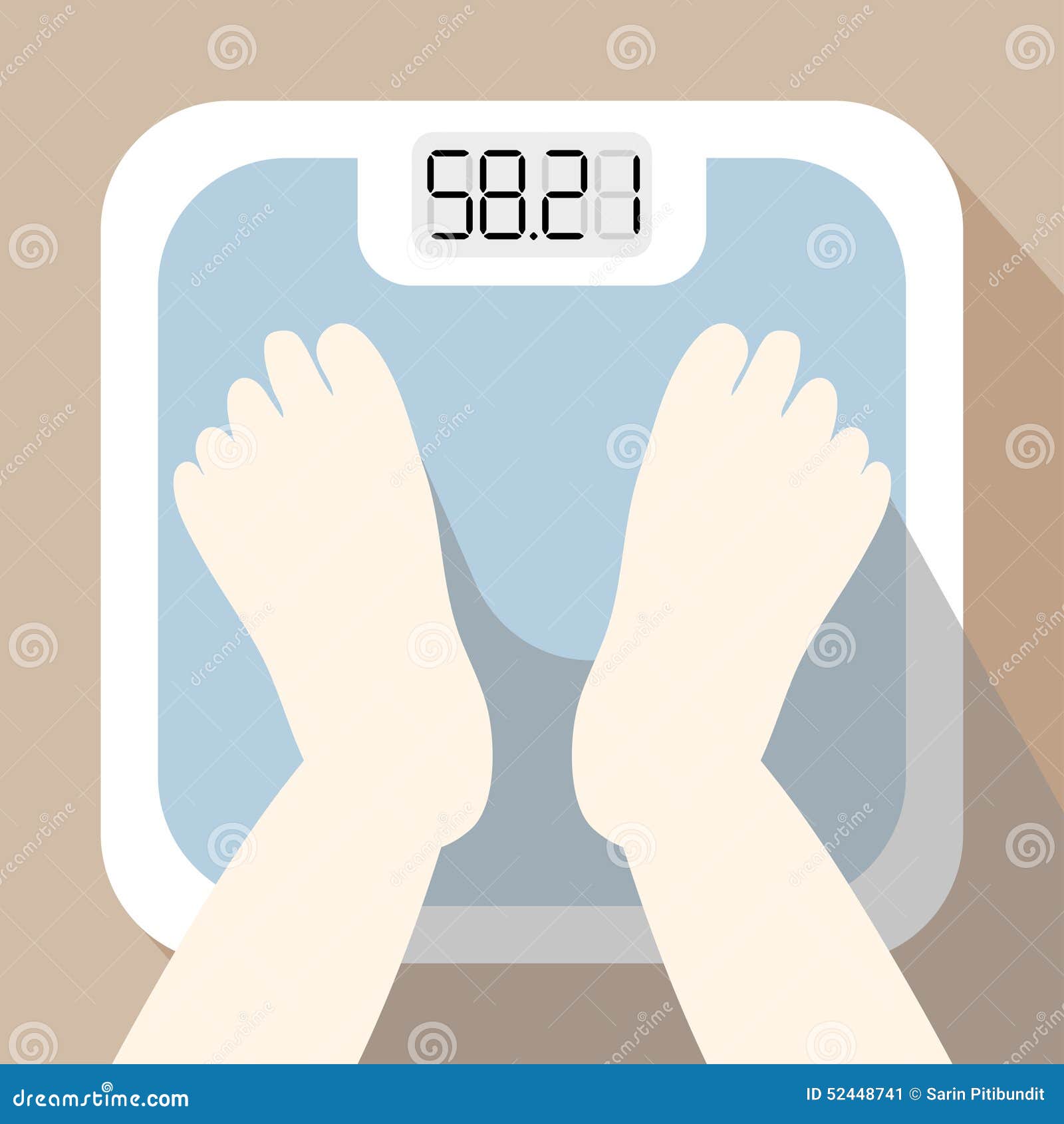Weighing Yourself Icon with Long Shadow Stock Vector - Illustration of ...
