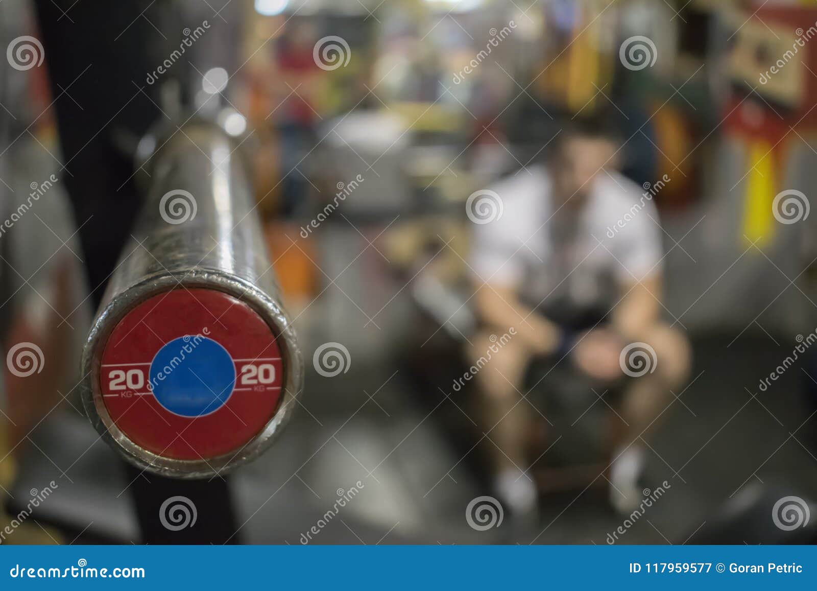 The Weight Bar in the Gym Ready for Use Stock Image - Image of personal ...