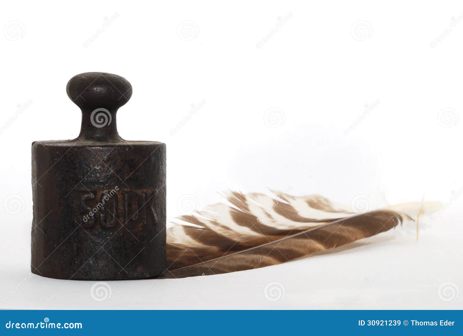 Weight and feather stock image. Image of concepts, closeup - 30921239