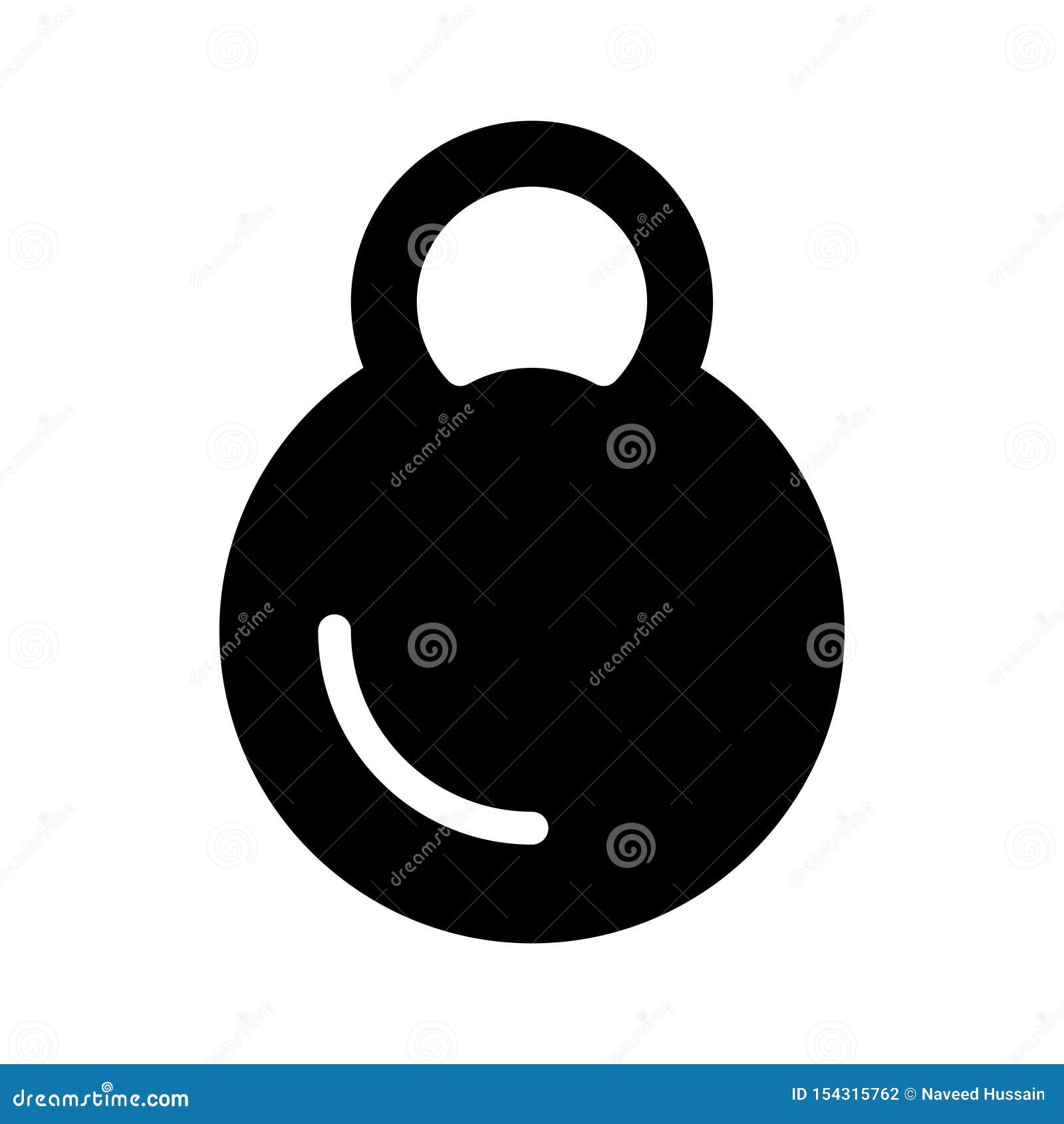 Weight Glyph Flat Vector Icon Stock Vector - Illustration of ...