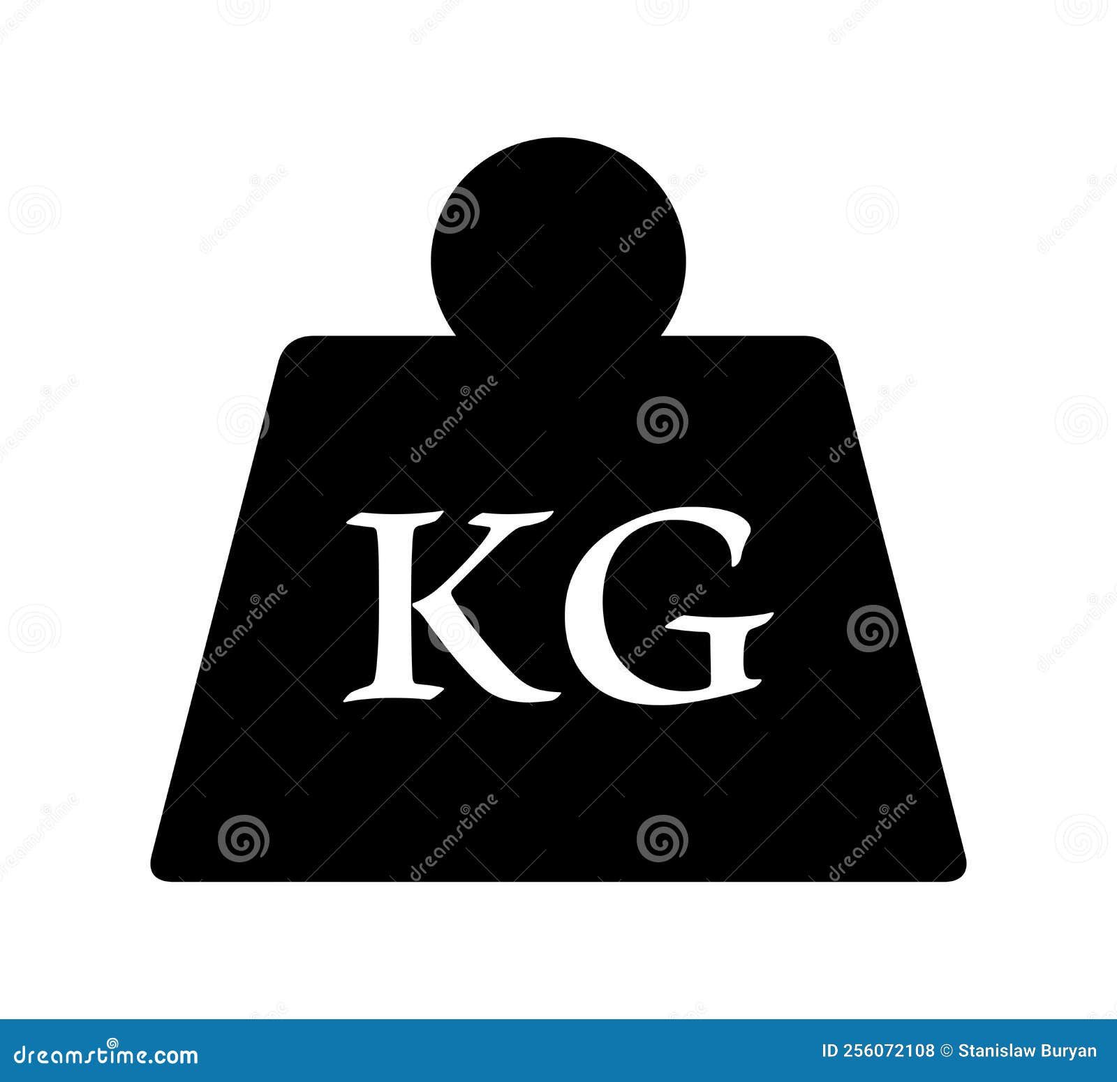 Weight Icon. Black Flat Vector Illustration on White Background Stock ...