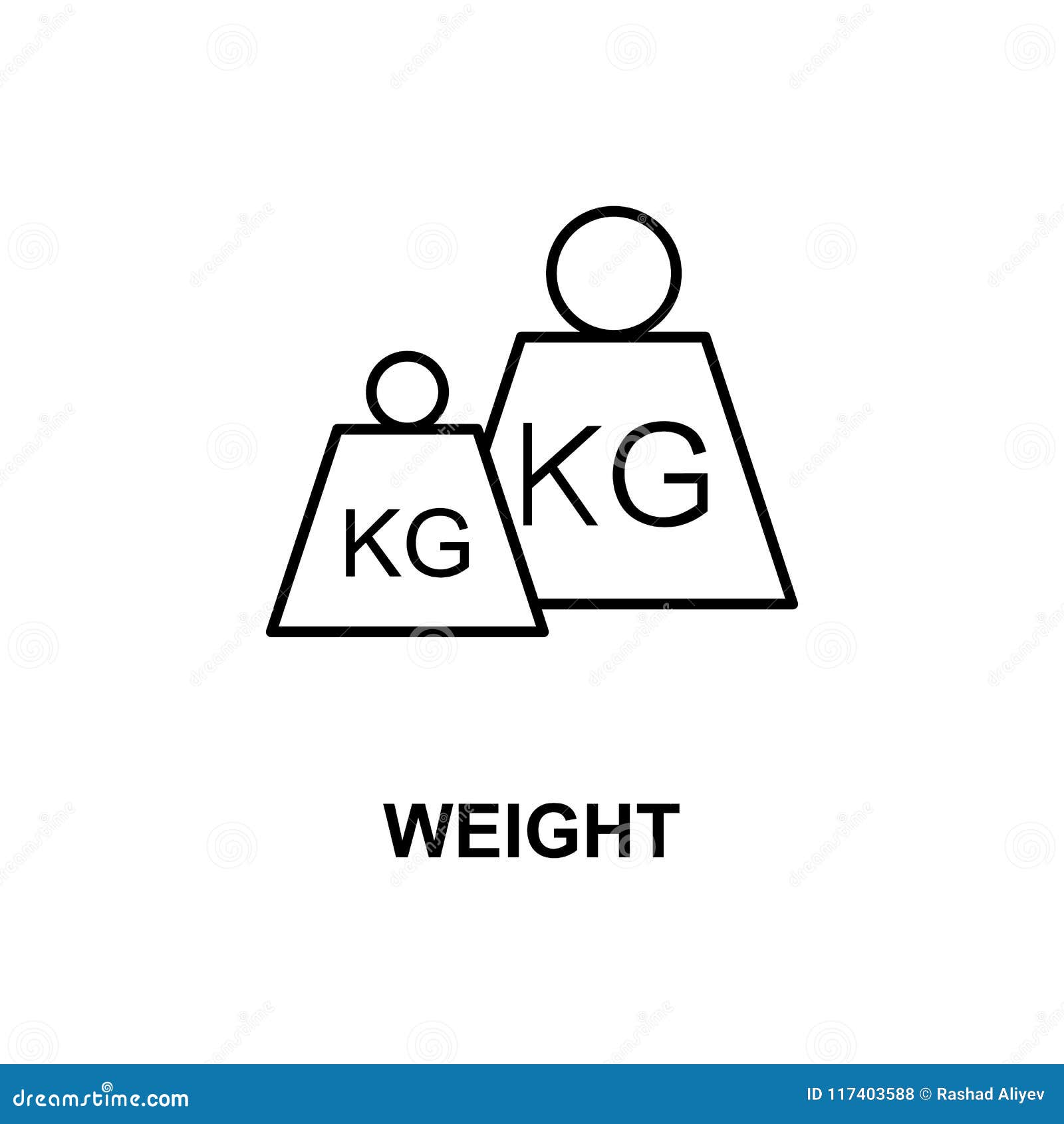 Weight Icon. Element of Measuring Instruments Icon with Name for Mobile ...