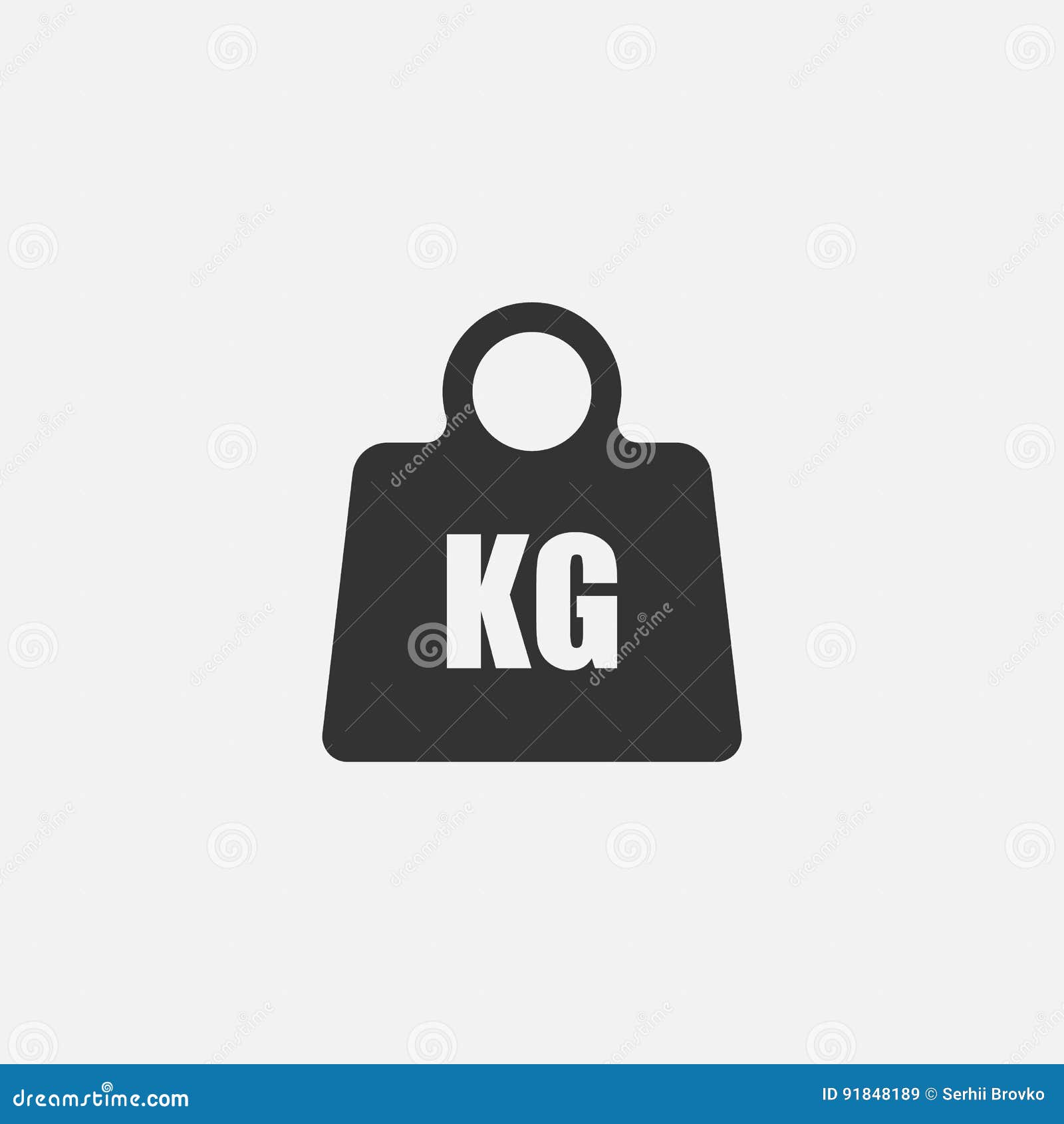 One Weight Icon In Different Style Vector Illustration. Two Colored And ...