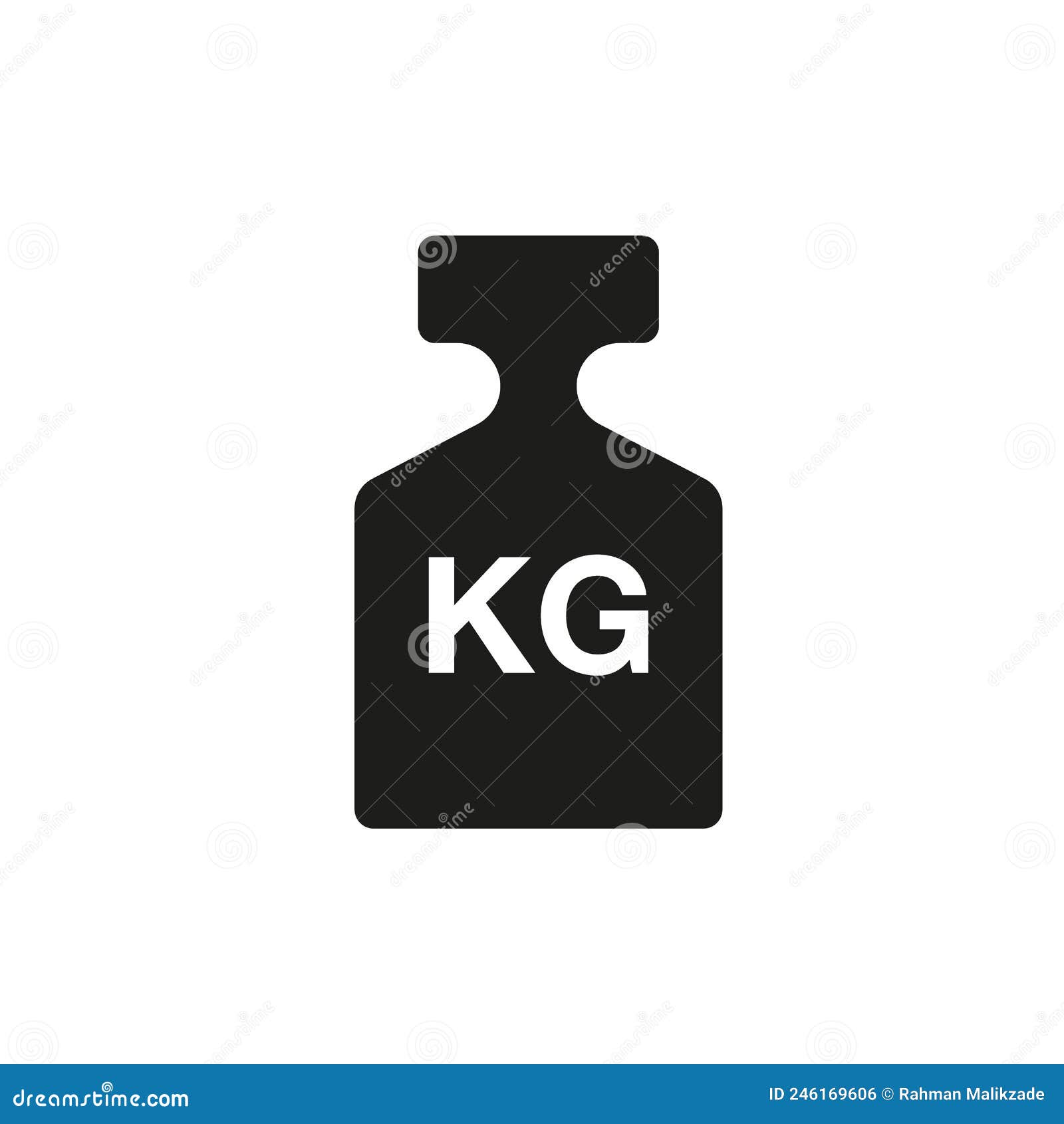Weight Icon Vector. Scale and Kilogram Symbol Stock Vector ...