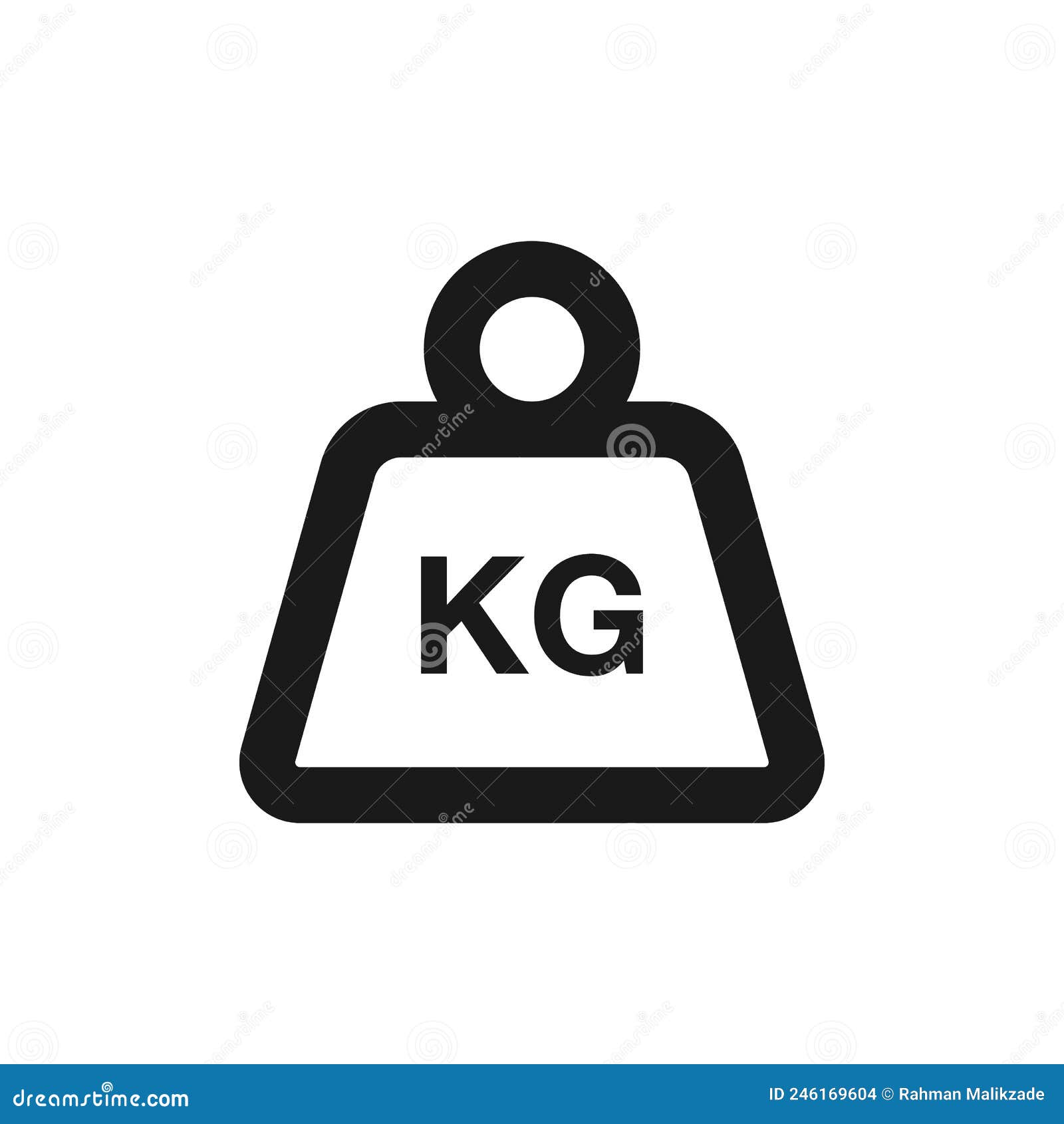 Weight Icon Vector. Scale and Kilogram Symbol Stock Vector ...