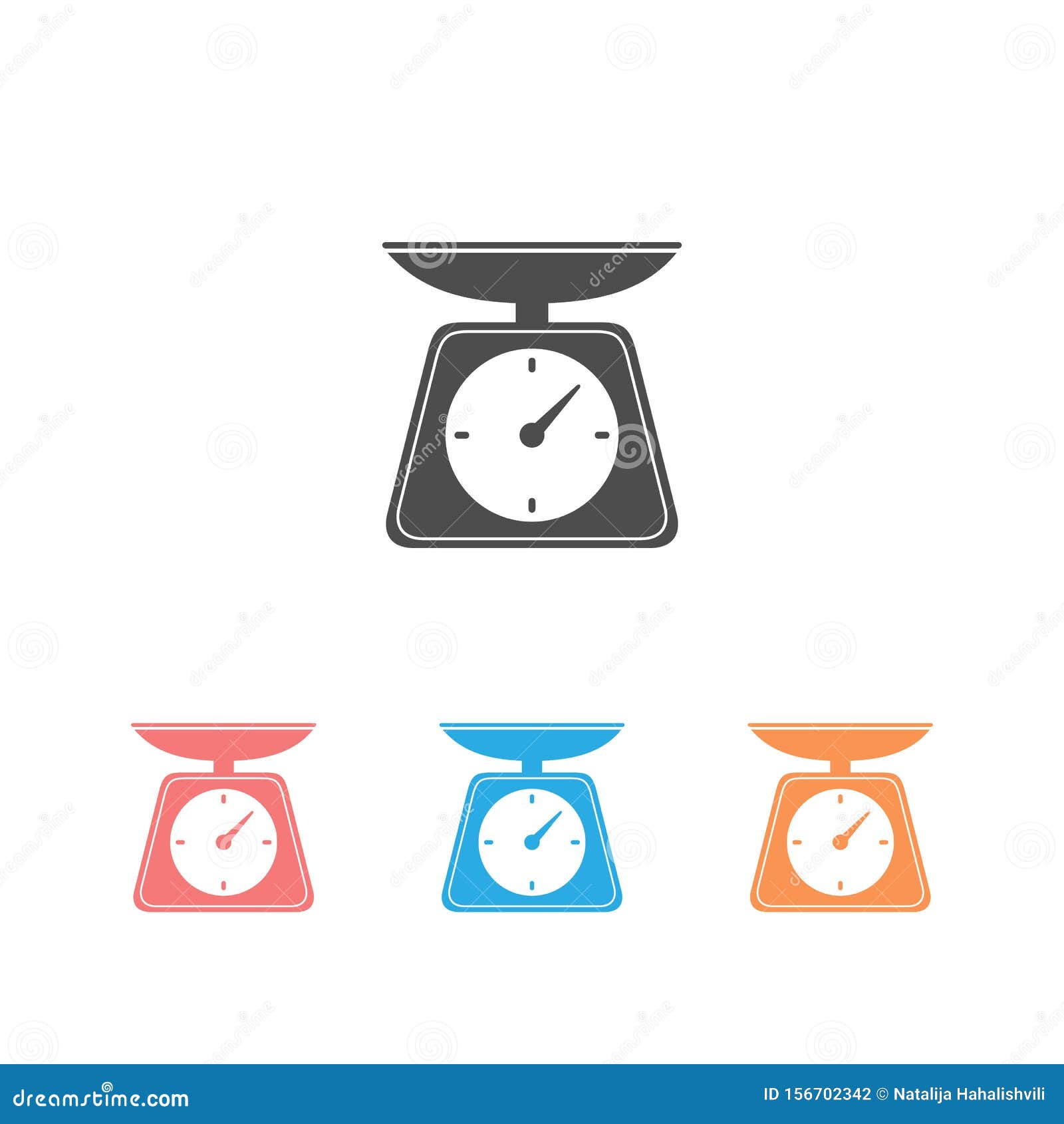 Weight Icon Vector. Scale Icon Set Vector Isolated Stock Vector ...