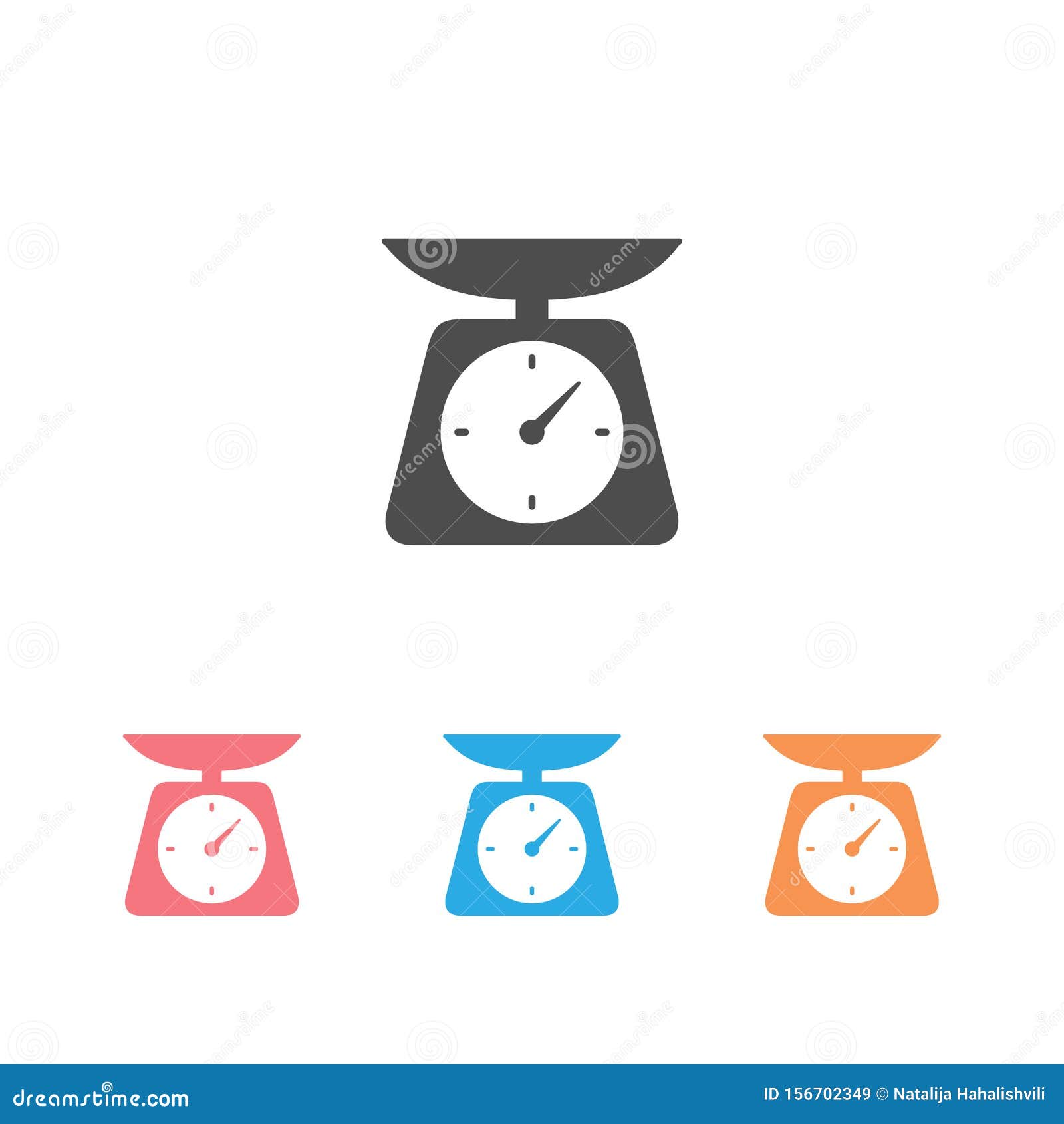 Weight Icon Vector. Scale Icon Set Vector Isolated Stock Vector ...