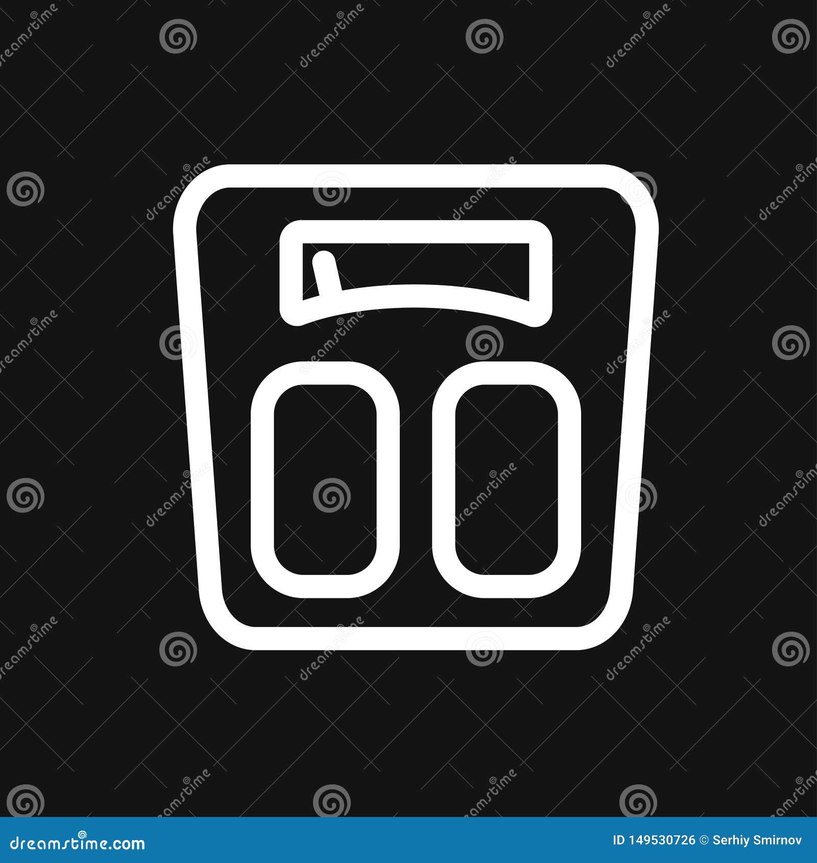 Weight Icon Vector Sign Symbol for Design Stock Illustration ...