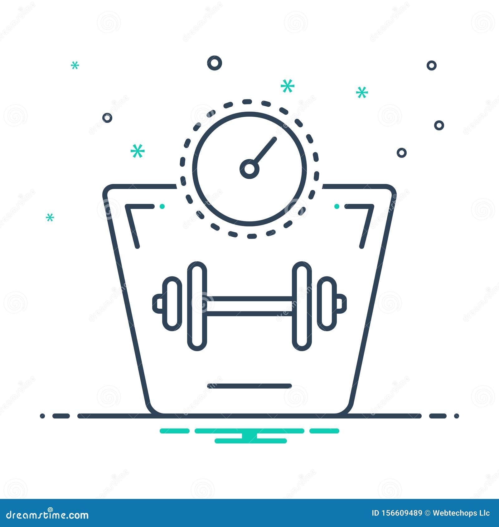 Black Mix Icon for Weight Increase, Cholesterol and Overweight Stock ...