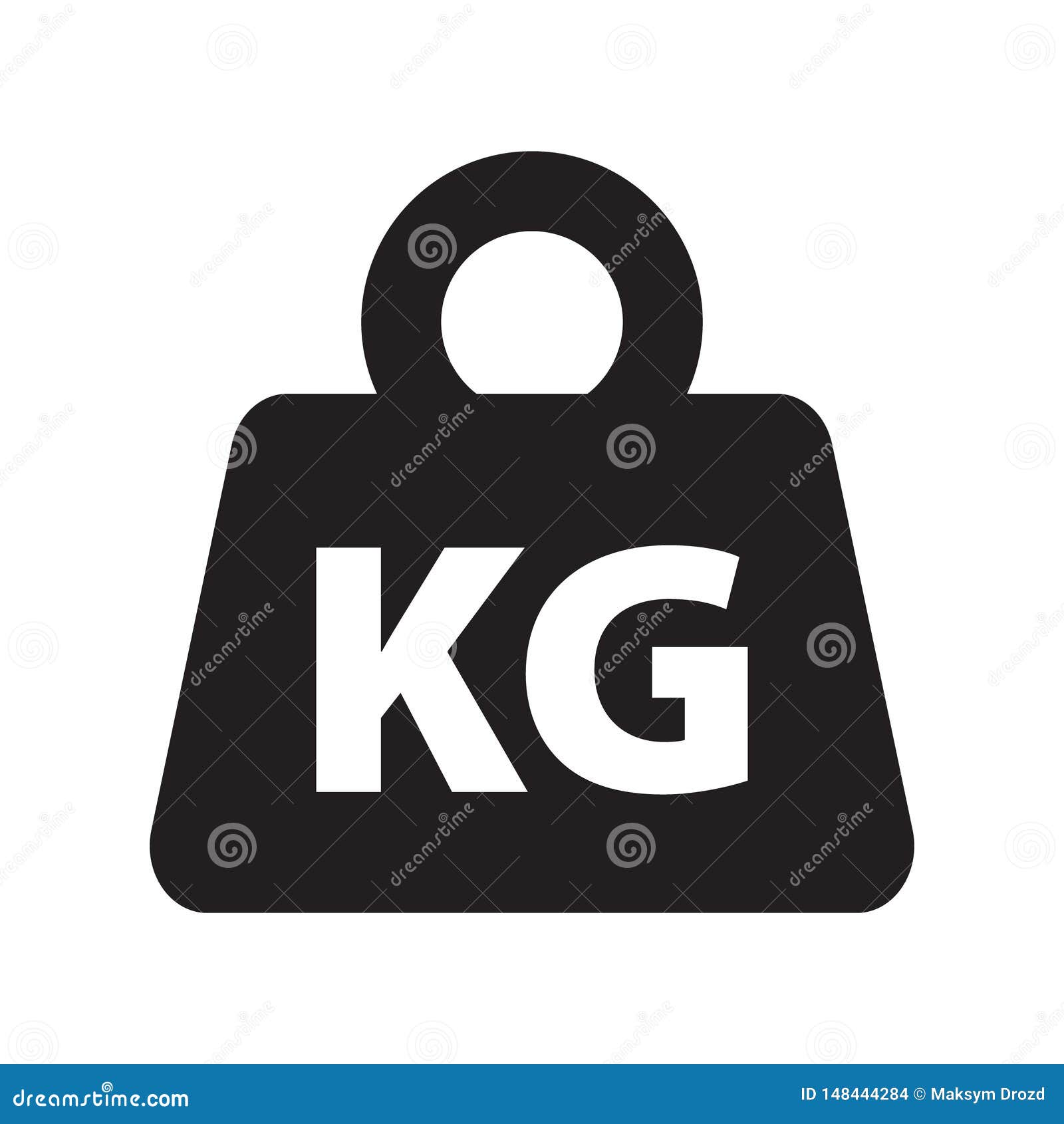 Weight Kilogram Icon Vector Isolated Stock Illustration - Illustration ...