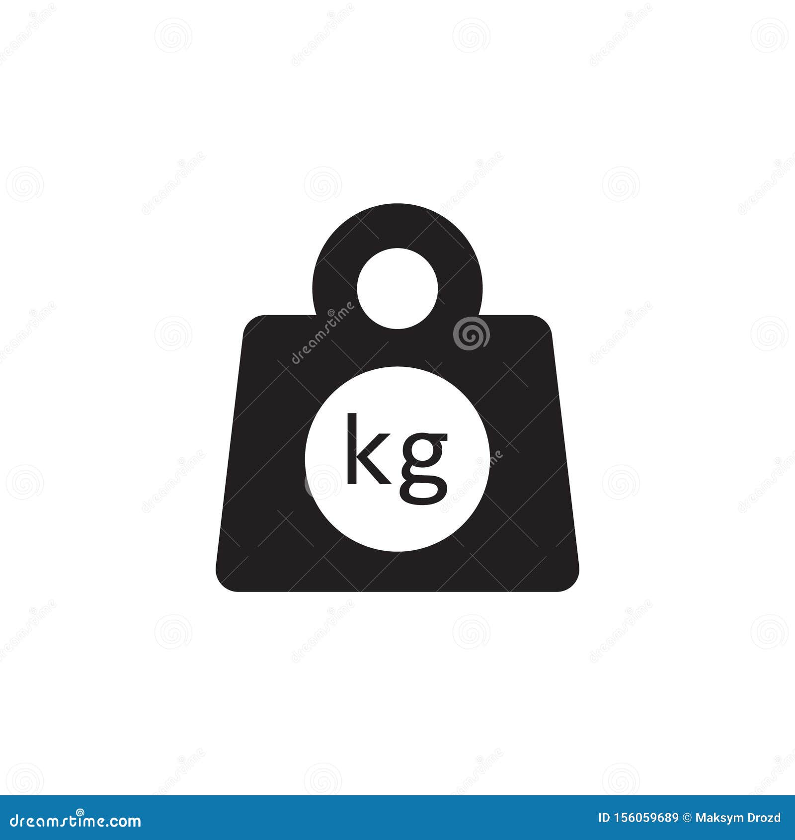 Weight Kilogram Icon Vector Isolated Stock Vector - Illustration of ...