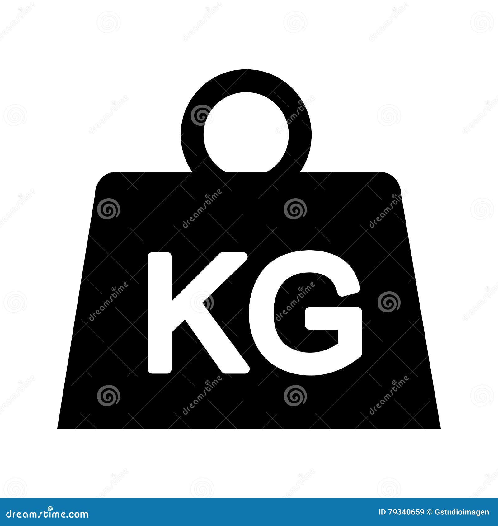 Weight Kilogram Isolated Icon Stock Illustration - Illustration of ...