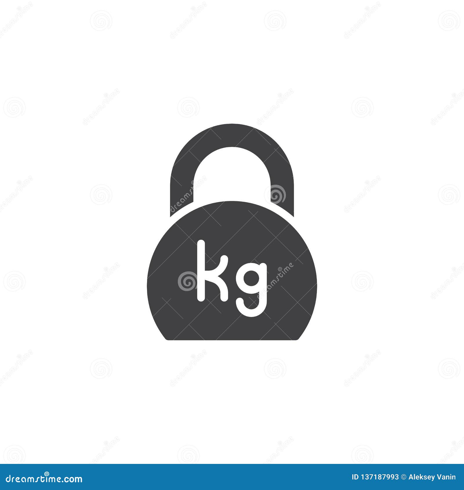 Weight Kilogram Icon. Weight Kilogram Isolated On White Background ...