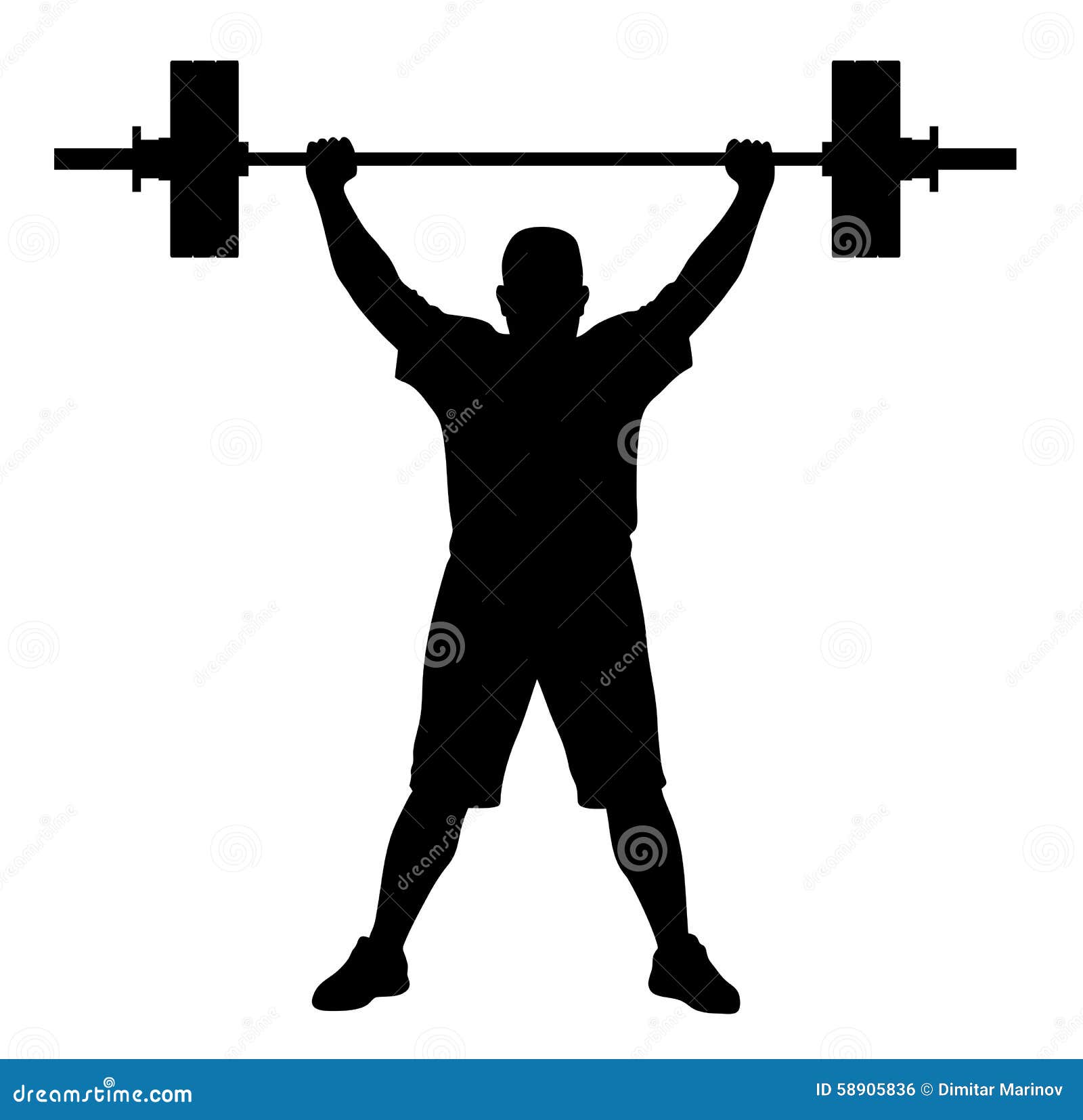 Weight lifter athlete stock vector. Illustration of lifting - 58905836