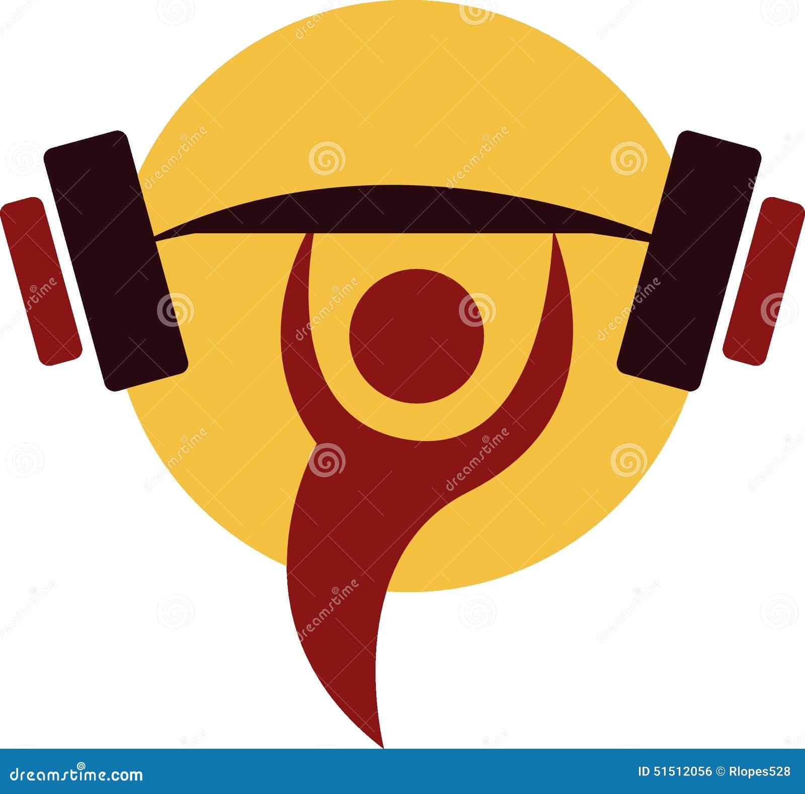 Weight Lifting Logo stock vector. Illustration of olympic - 51512056