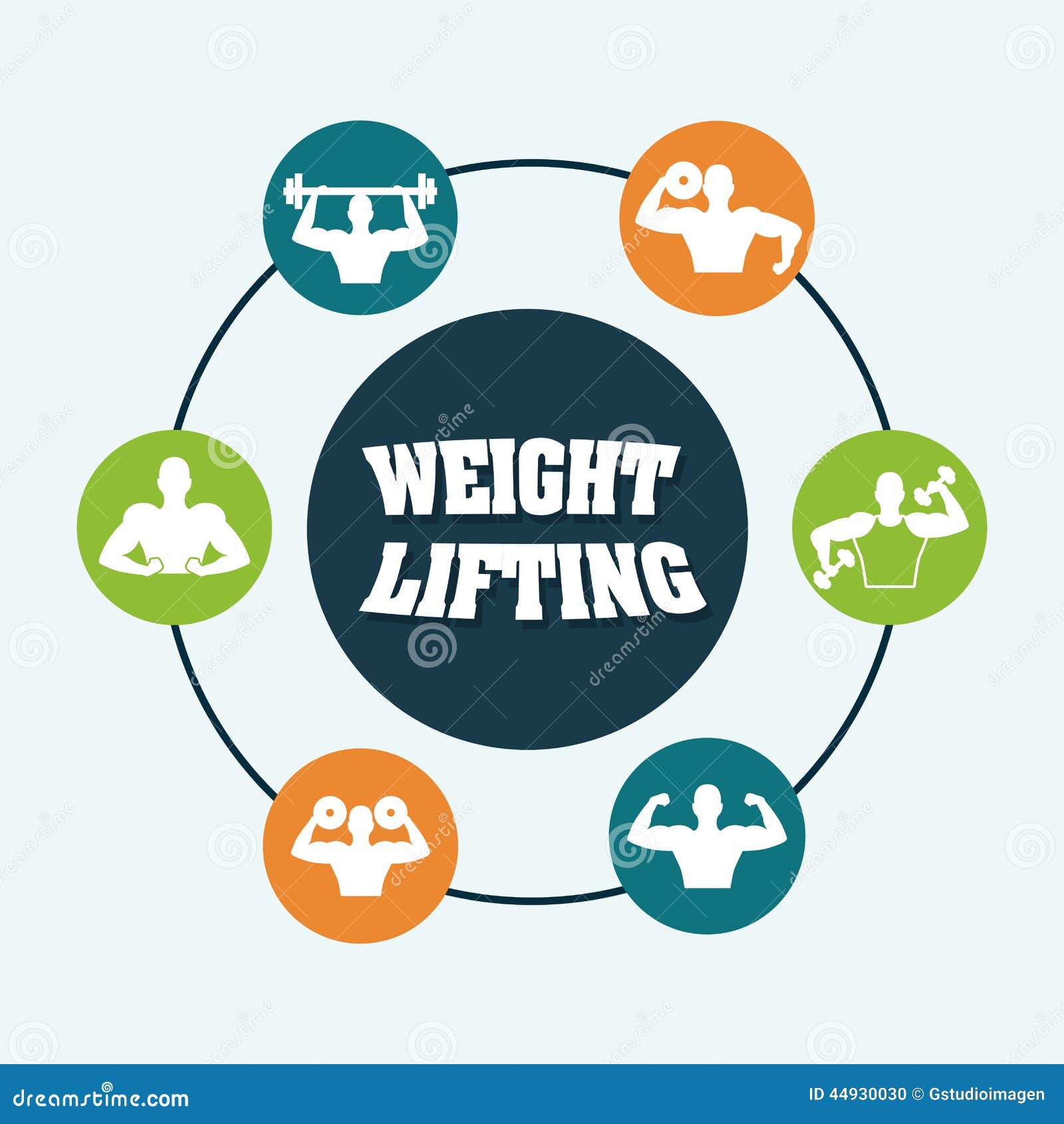 Weight lifting design stock vector. Illustration of heavy - 44930030