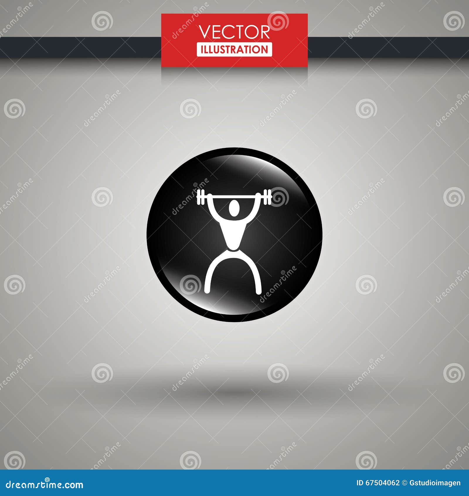 Weight lifting design stock illustration. Illustration of lifting ...