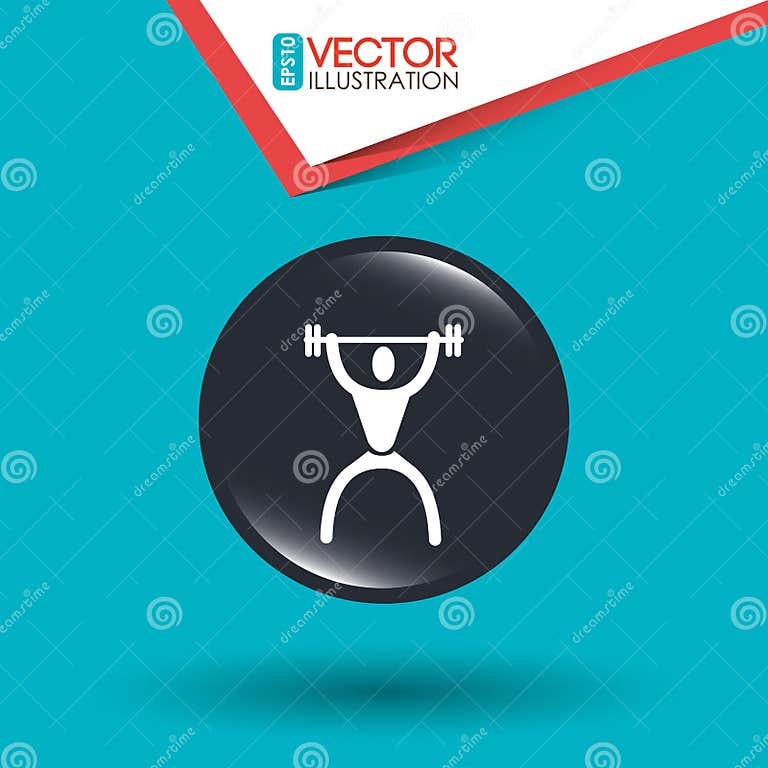 Weight lifting design stock illustration. Illustration of design - 67504366