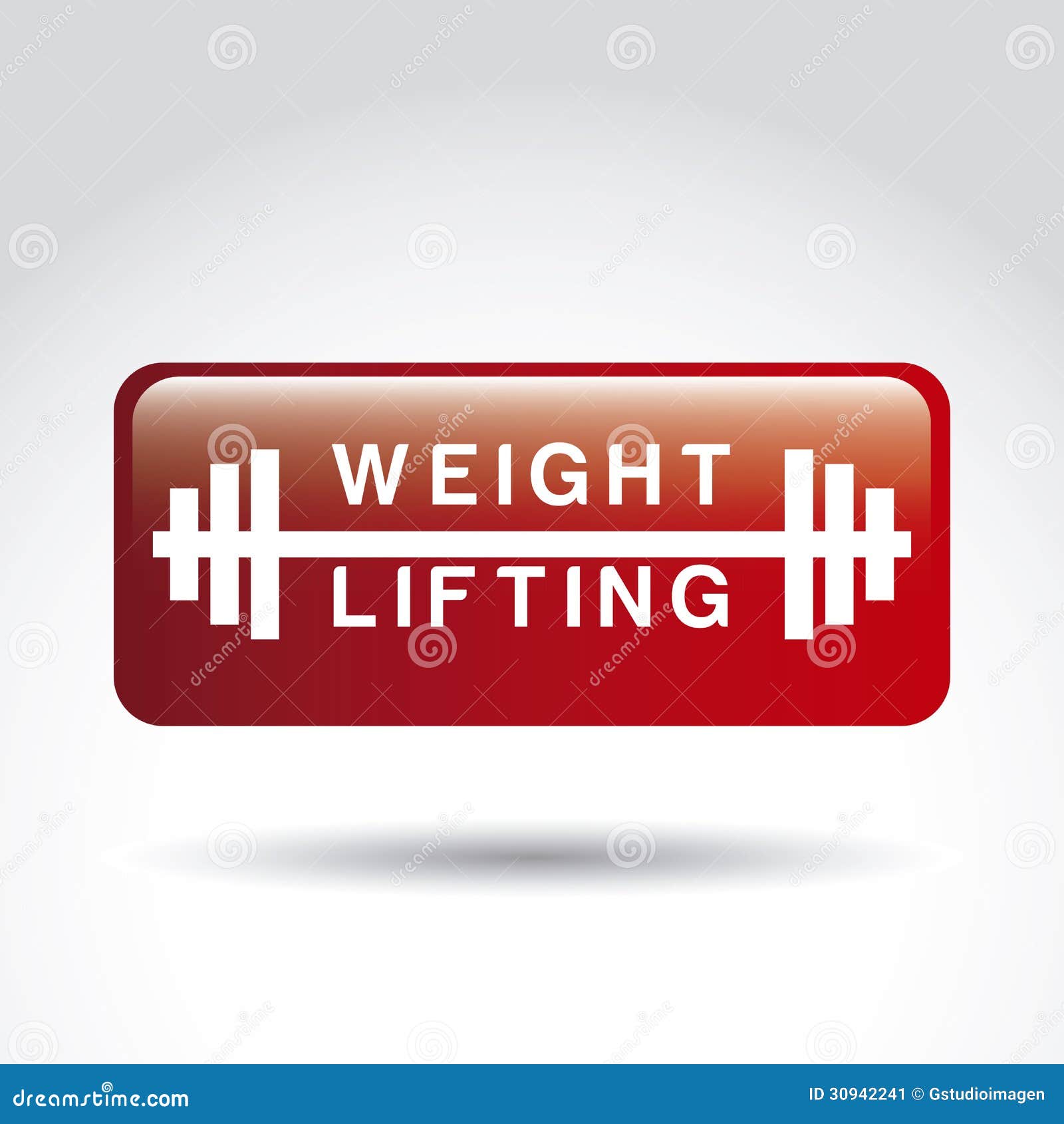 Weight lifting stock vector. Illustration of fitness - 30942241